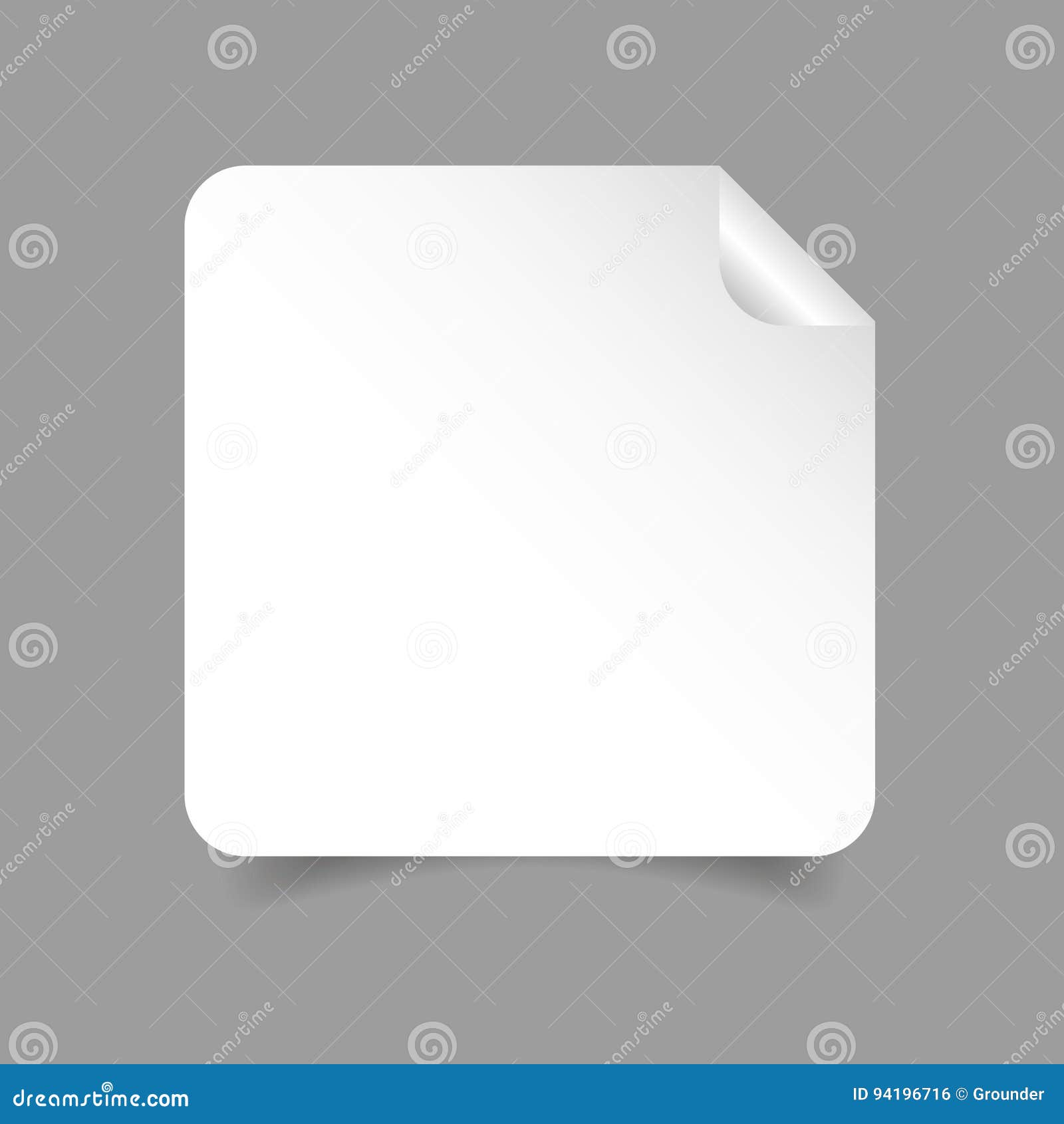 Empty sticker square stock vector. Illustration of blank - 94196716