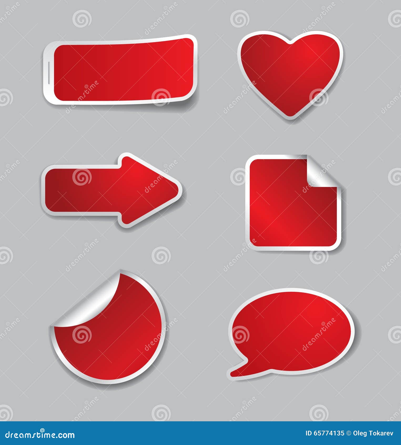 Empty stickers stock illustration. Illustration of sale - 65774135