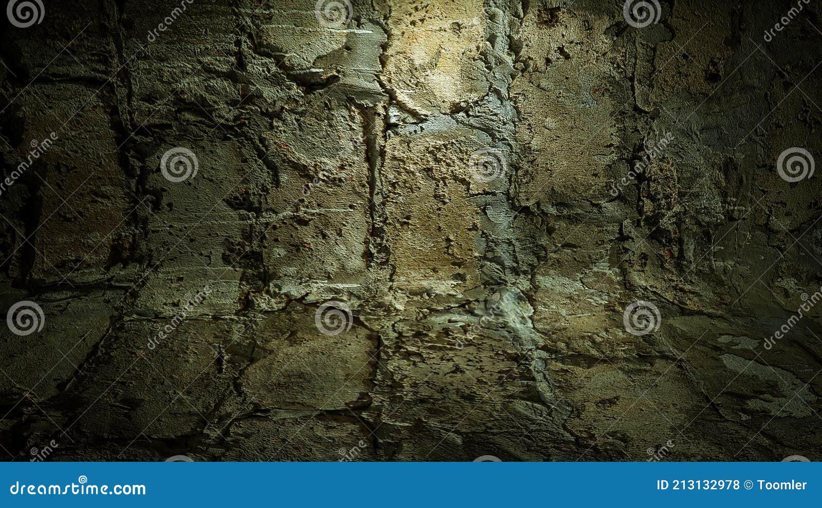 Empty Stone Background. Curved Surface with Shadows and Light Spots. 3d ...