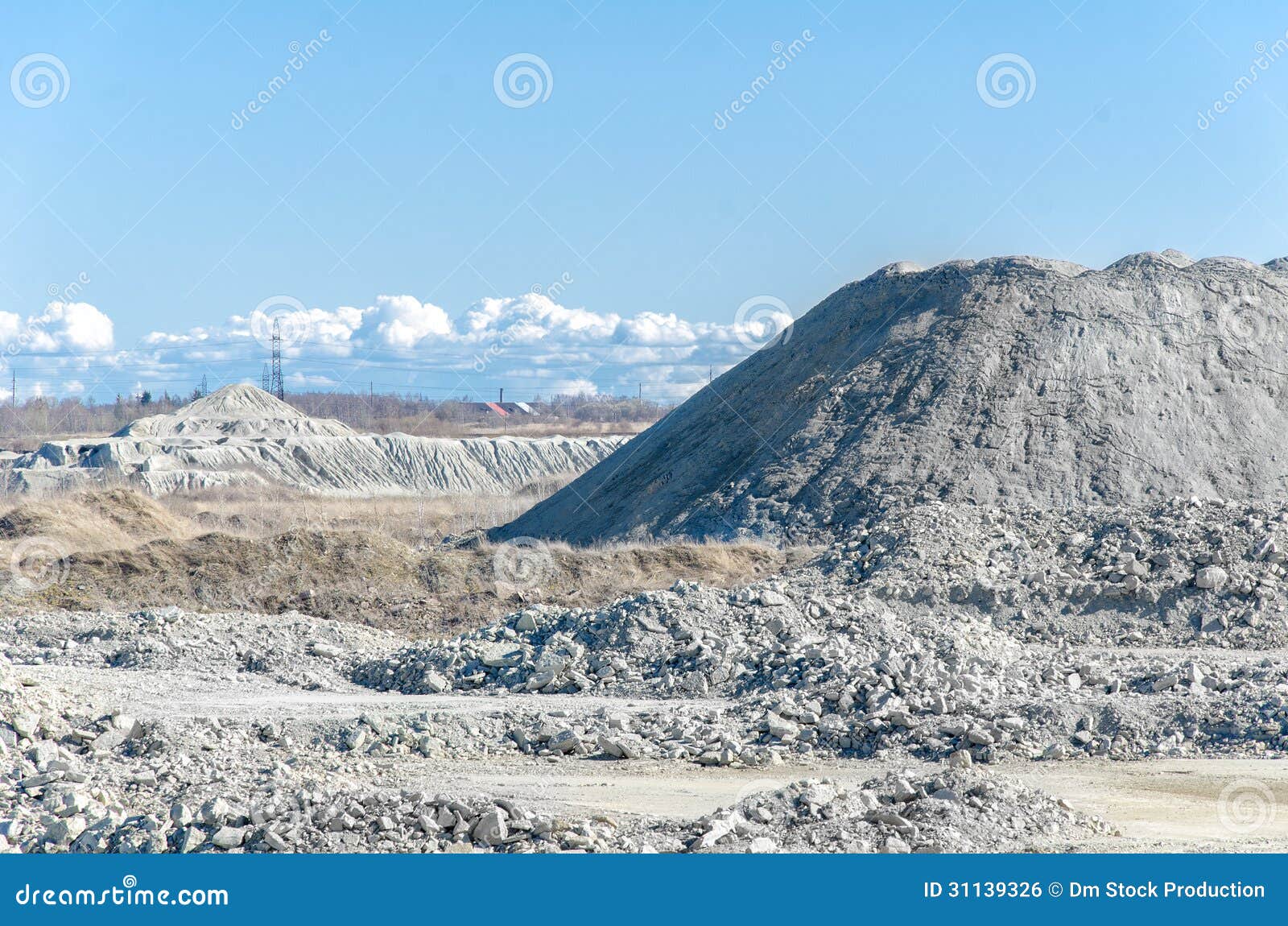 Empty stone pit stock photo. Image of mineral, heap, rock - 31139326