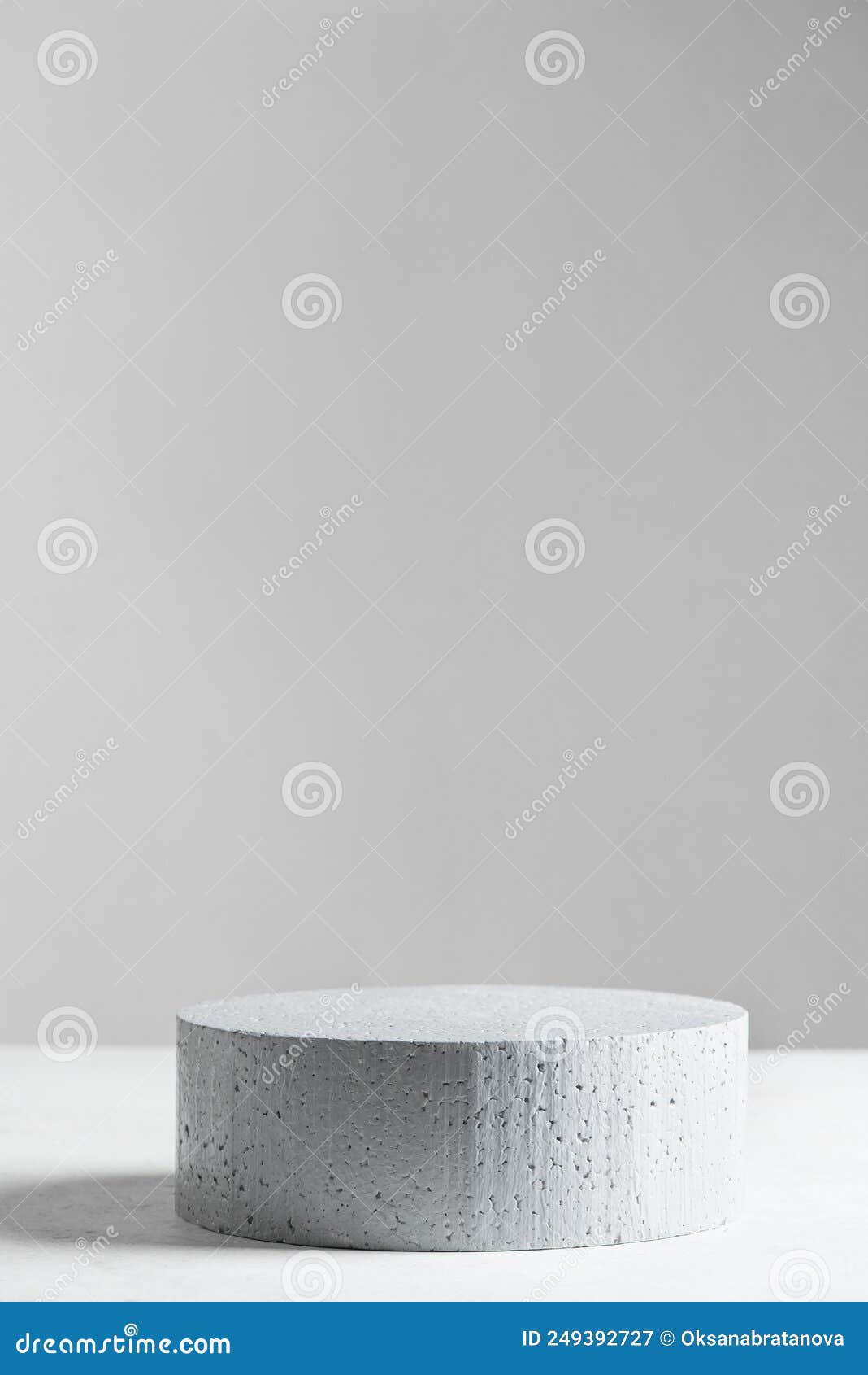 Empty Stone Podium on Gray Scene Stock Image - Image of modern, mockup ...