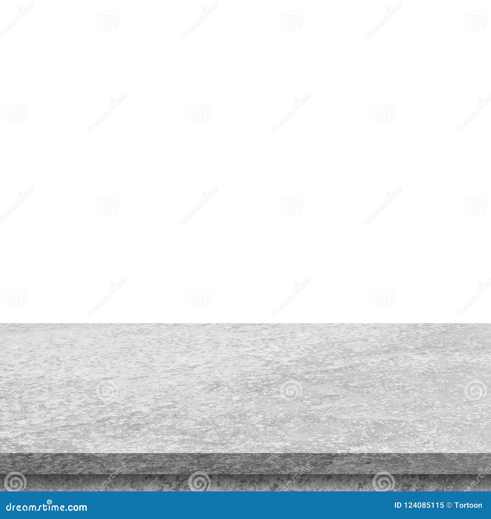 Empty Stone Table Top on Isolated White, Template Mock Up for Di Stock ...