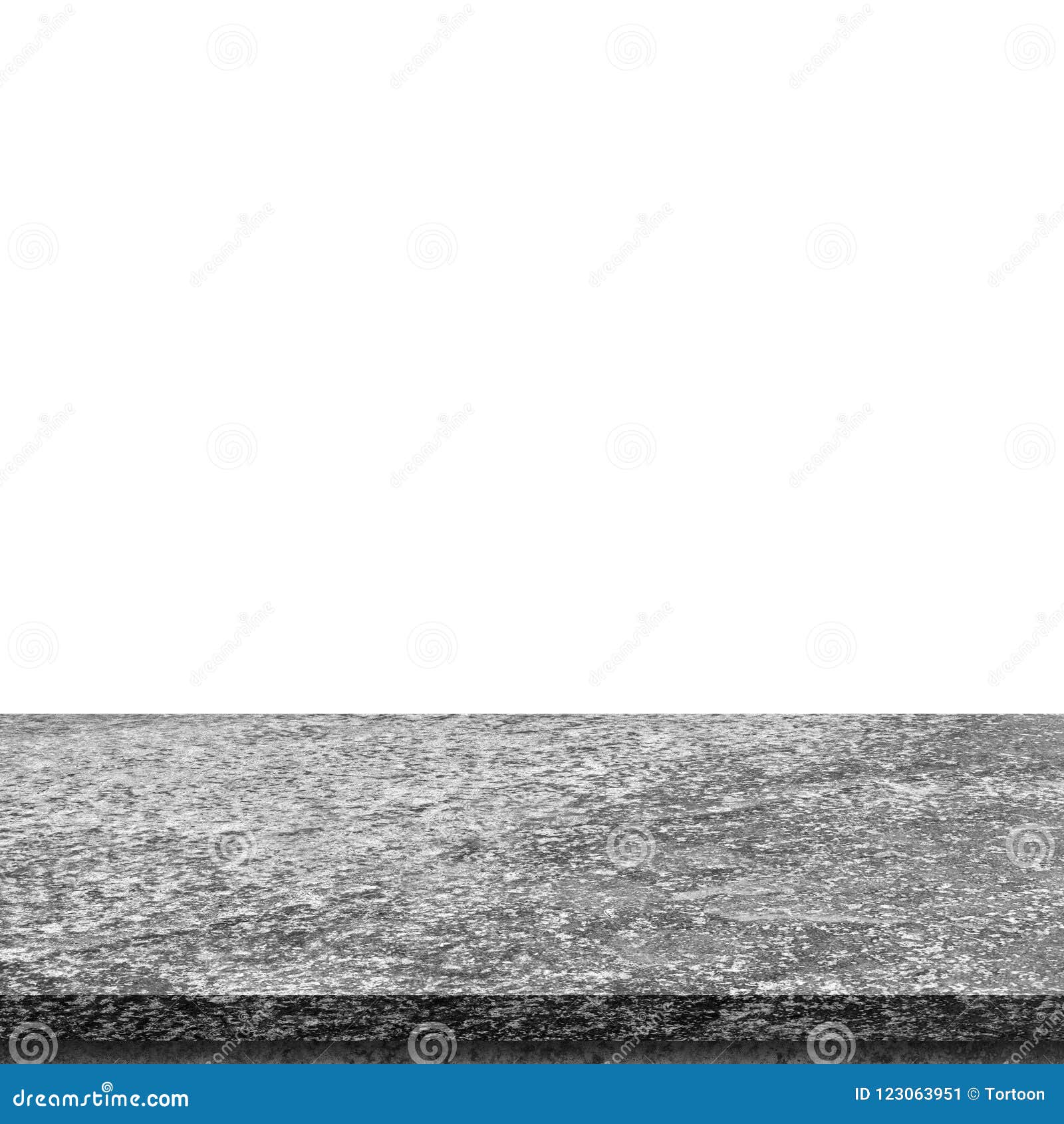 Empty Stone Table Top on Isolated White, Template Mock Up for Di Stock ...