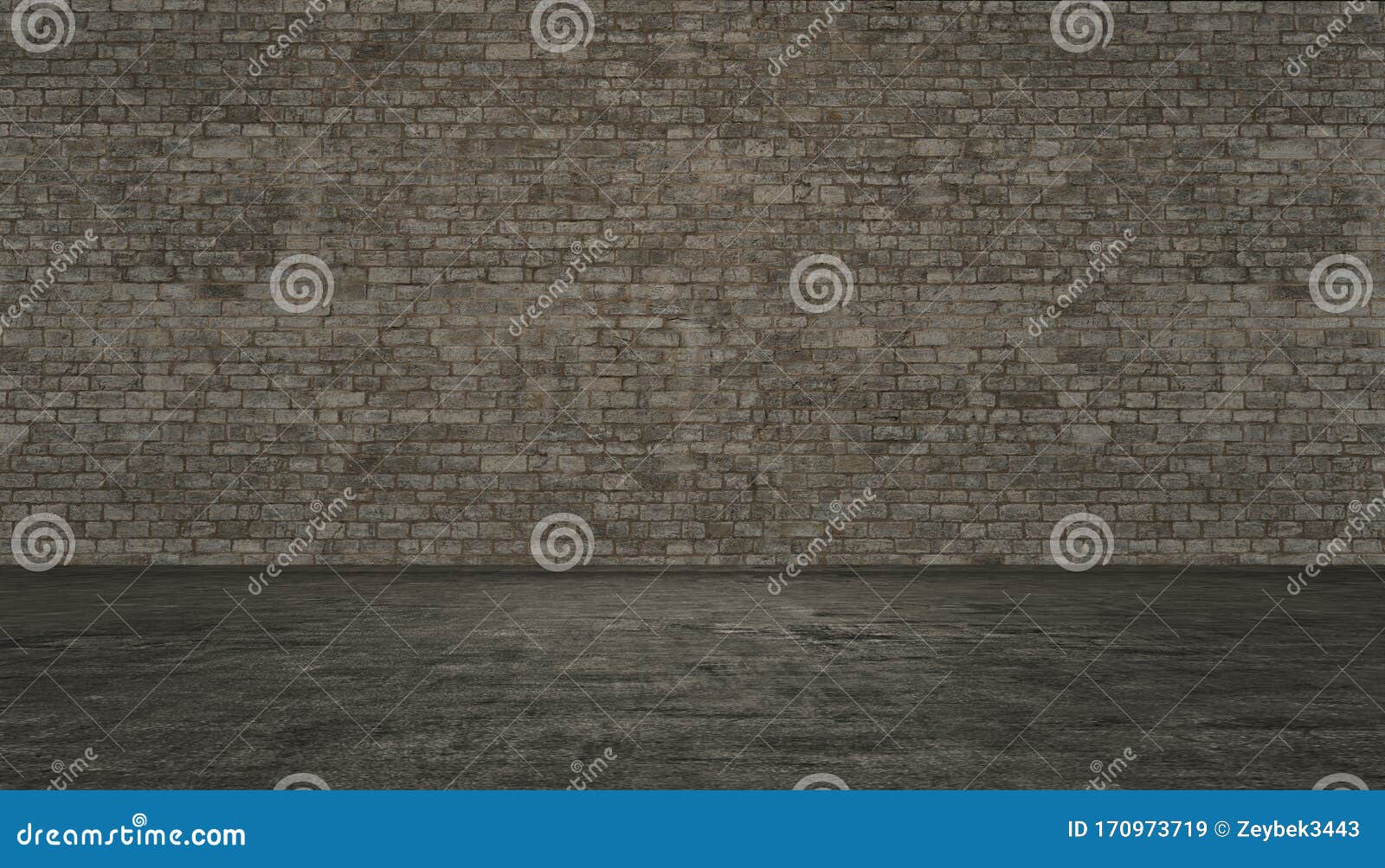 Empty Stone Wall Background and Floor Stock Image - Image of panoramic ...