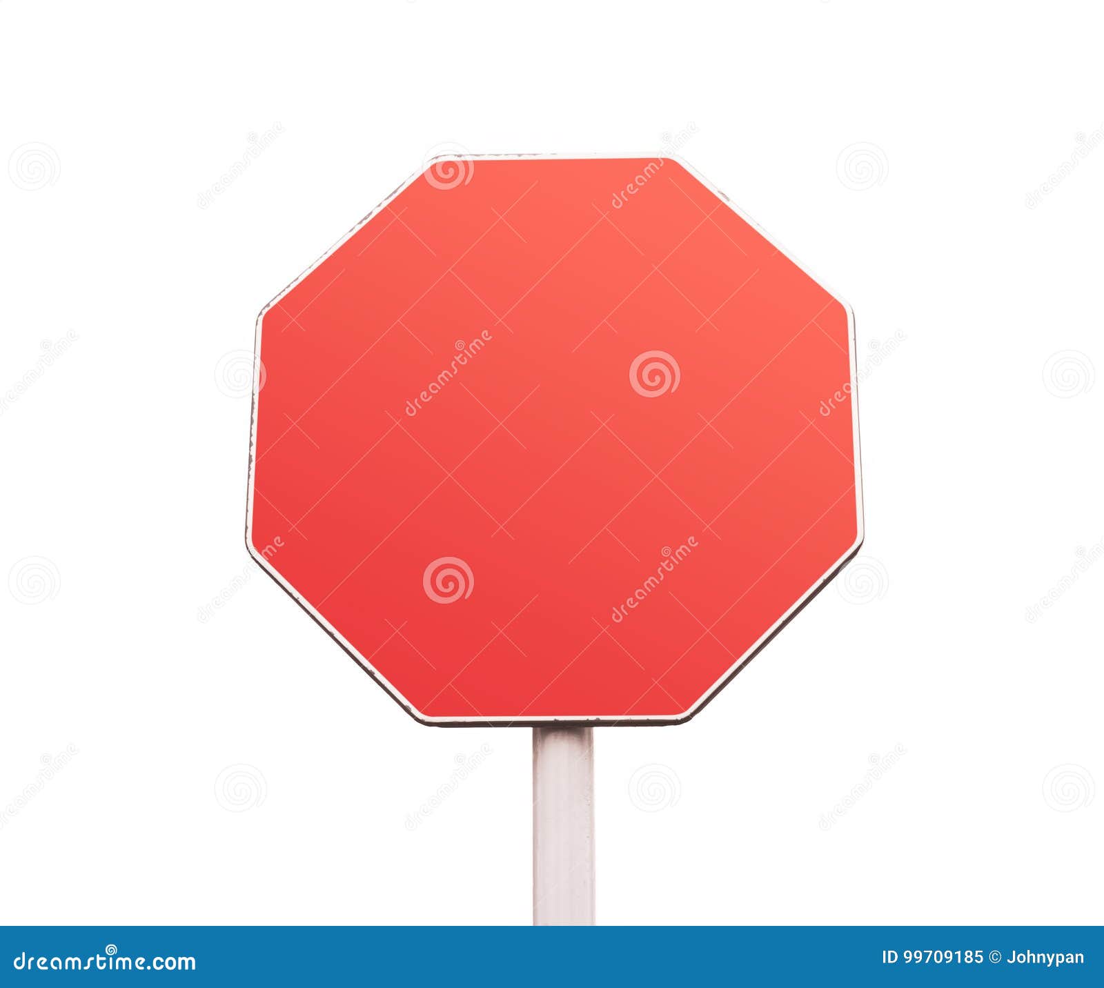 Empty stop sign isolated stock image. Image of background - 99709185
