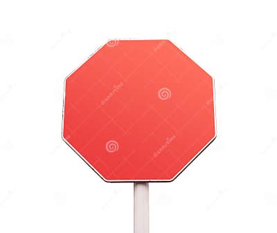 Empty stop sign isolated stock image. Image of background - 99709185