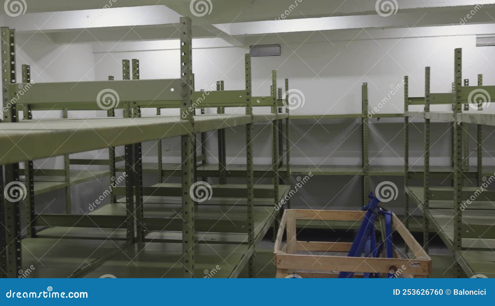 Storage Room Empty Shelving Stock Footage - Video of strong, video ...