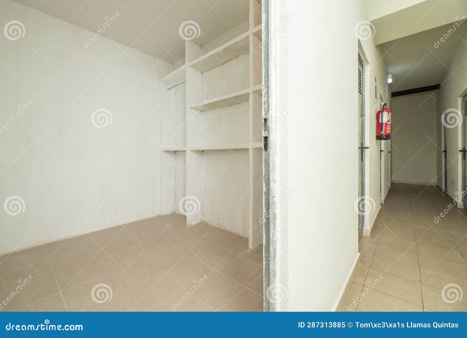 Empty Storage Rooms of a House Located Stock Image - Image of kitchen ...