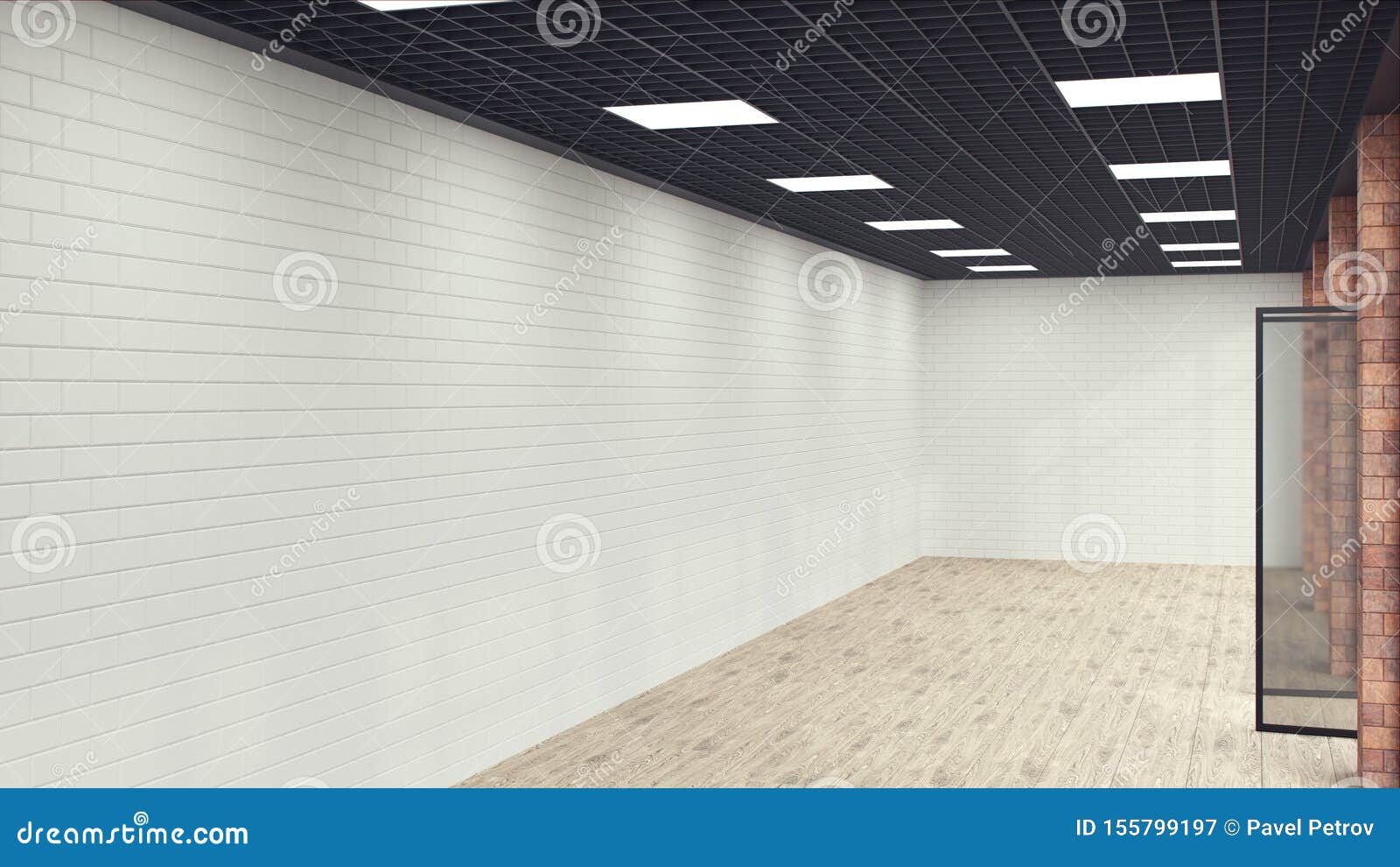Empty Store for Your Product Presentation or Design Stock Illustration ...