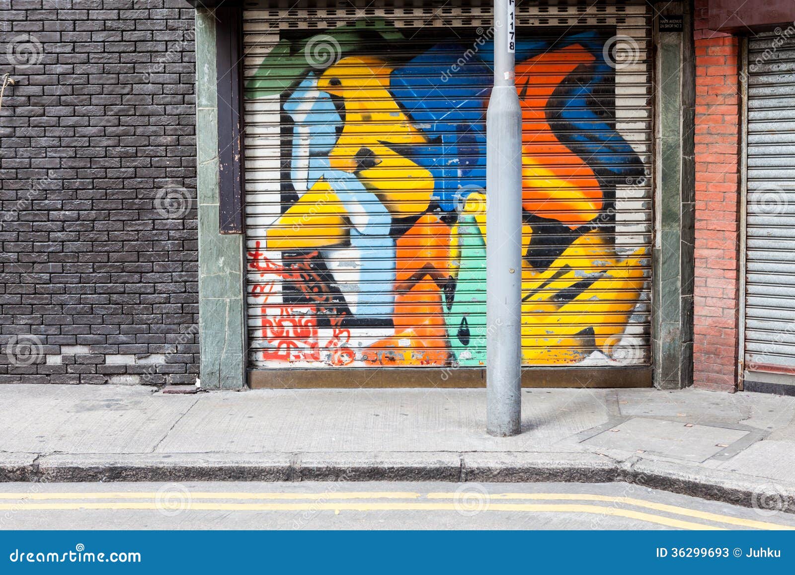Empty Street Graffiti Background Stock Images - Download 1,320 Royalty ...