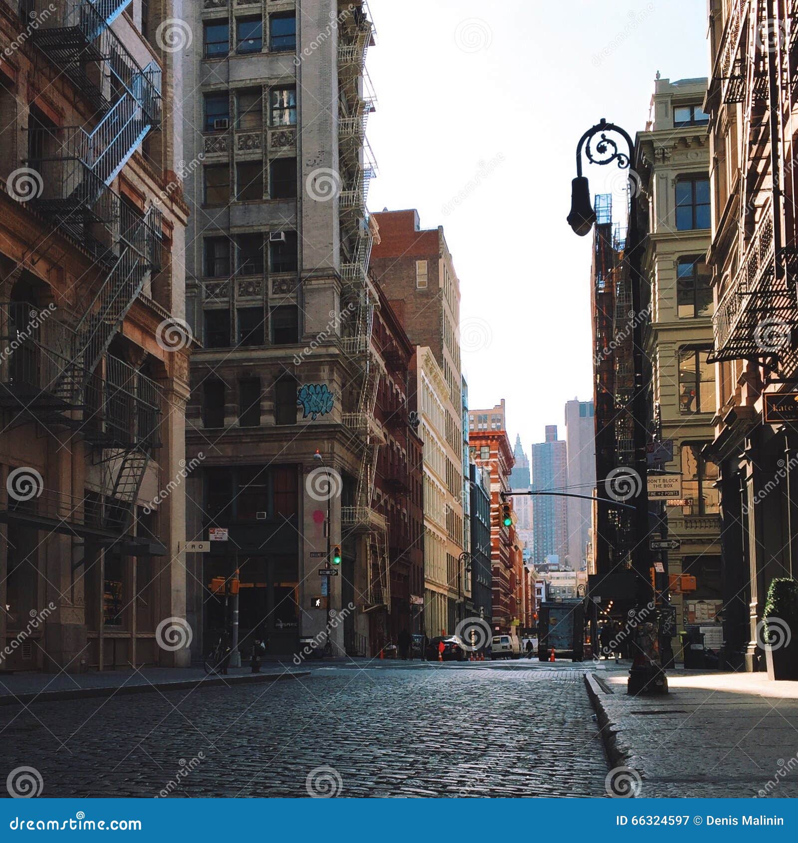 Empty Street at Soho Manhattan New York Editorial Photography - Image ...