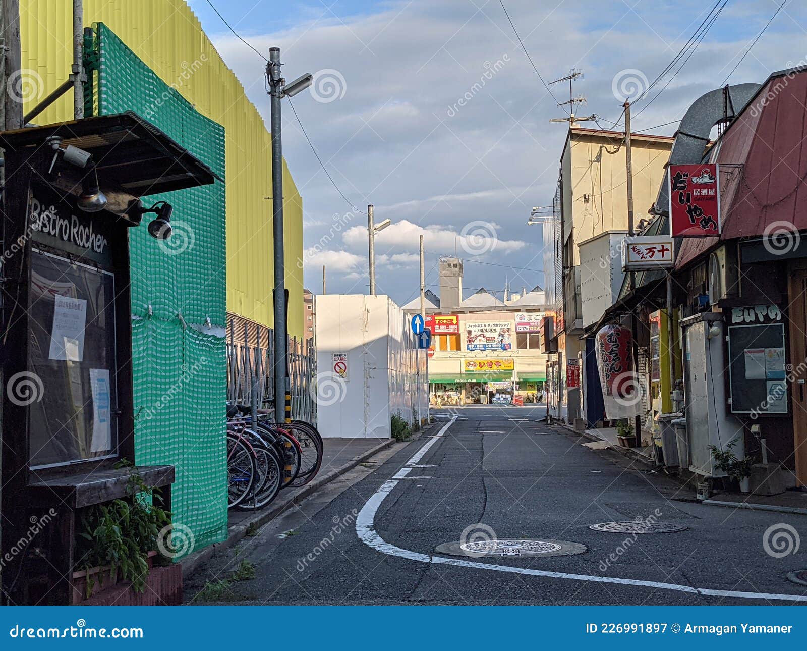 Empty Street View Cityscape Stock Image - Image of neighbourhood ...