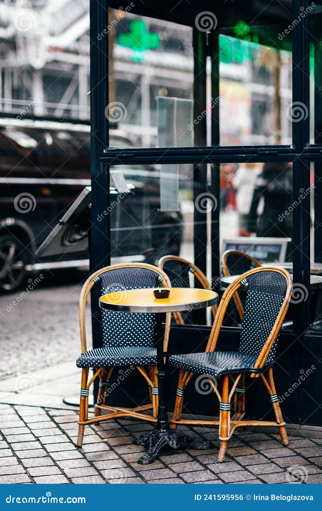 Empty Streets and Empty Cafes in Paris Stock Photo - Image of chair ...