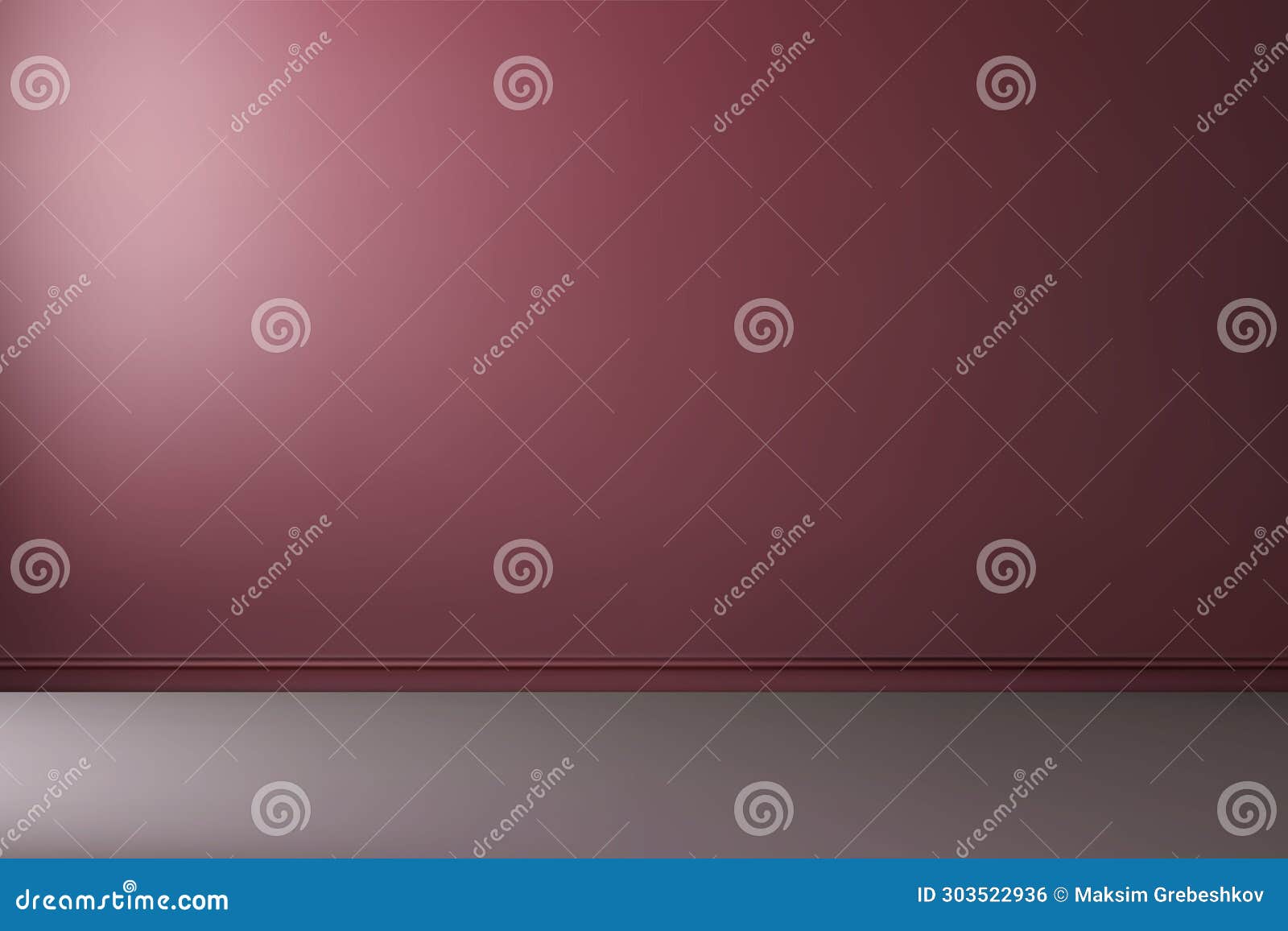 Empty Studio Background with Red Dark Wall. Stock Vector - Illustration ...