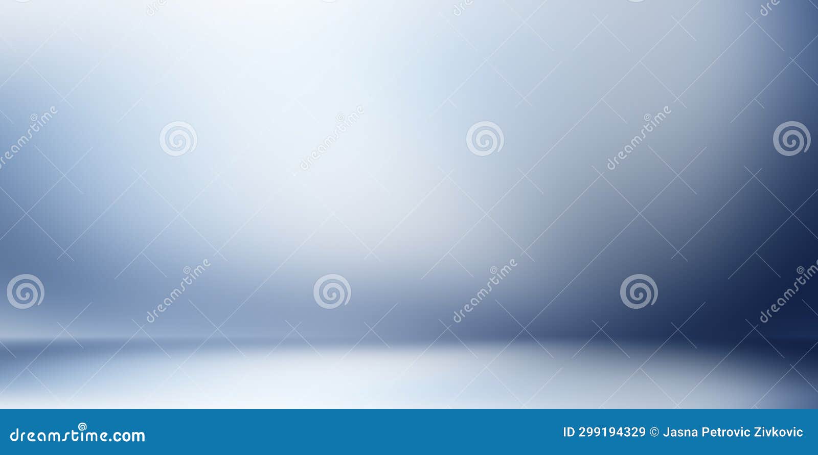 Empty Studio Background with Soft Lighting in Light Blue Colors Stock ...