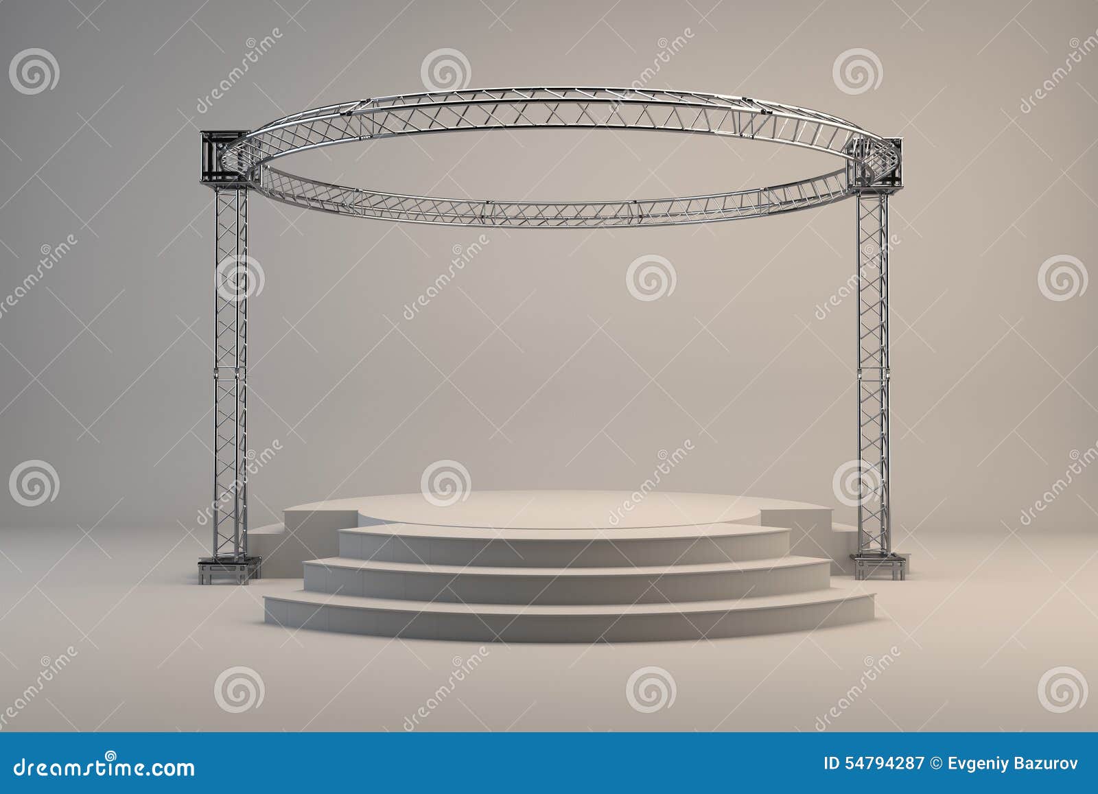 Empty studio stage white stock illustration. Illustration of ...
