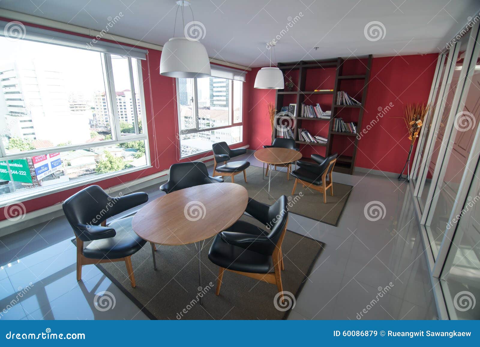 Empty study room stock image. Image of design, decor - 60086879