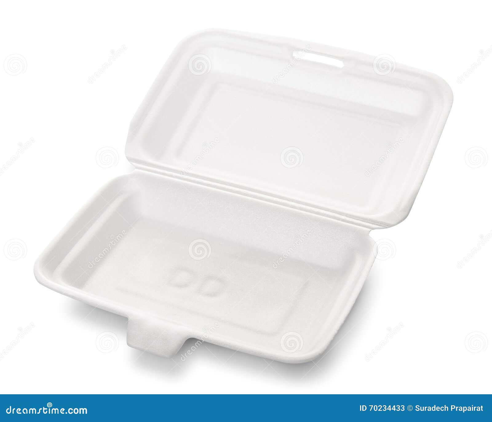 Empty Styrofoam Box Isolated On White Background Royalty-Free Stock ...