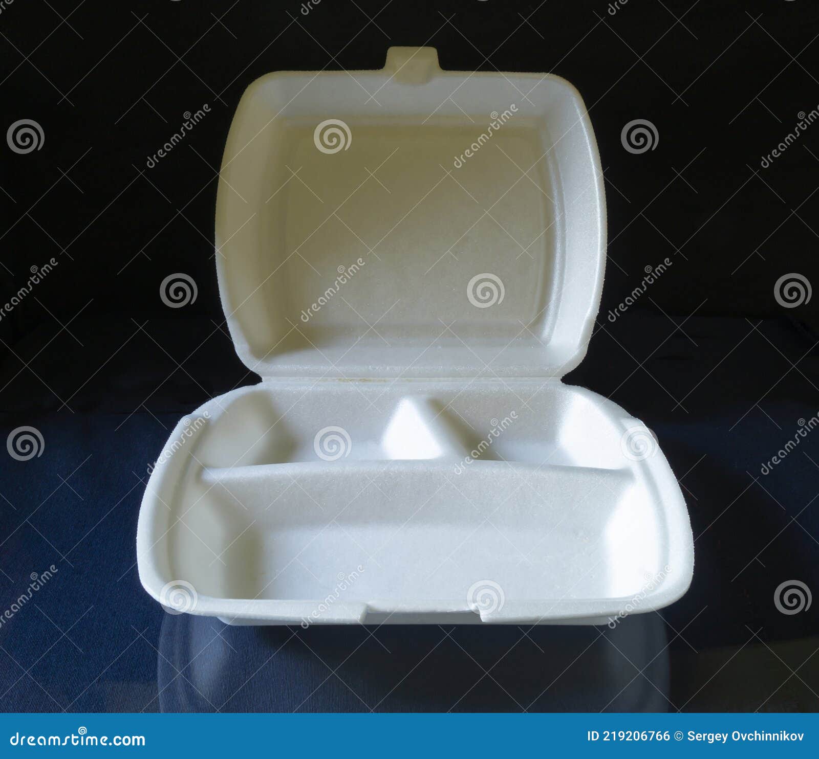 Empty Styrofoam Container for Food Stock Photo - Image of background ...