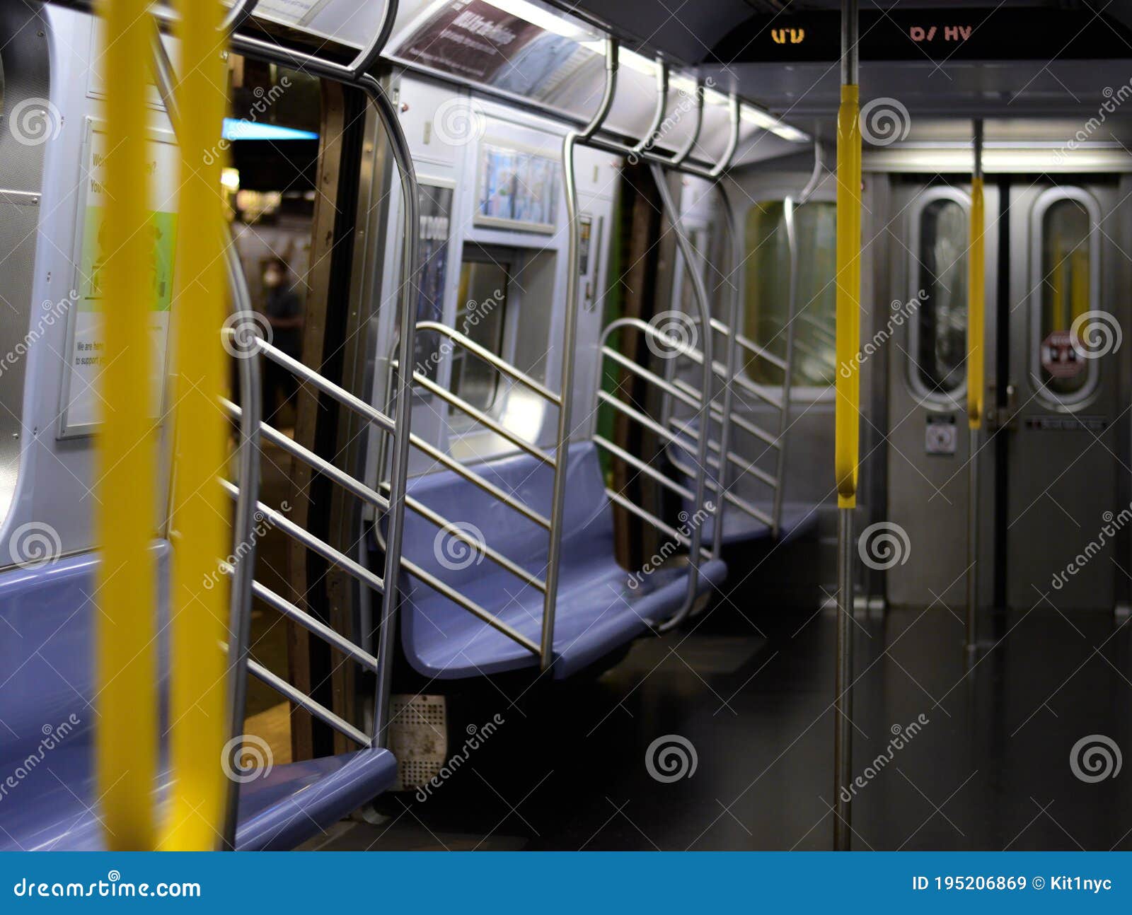 Empty Subway Car Train MTA Service New York Editorial Stock Image ...
