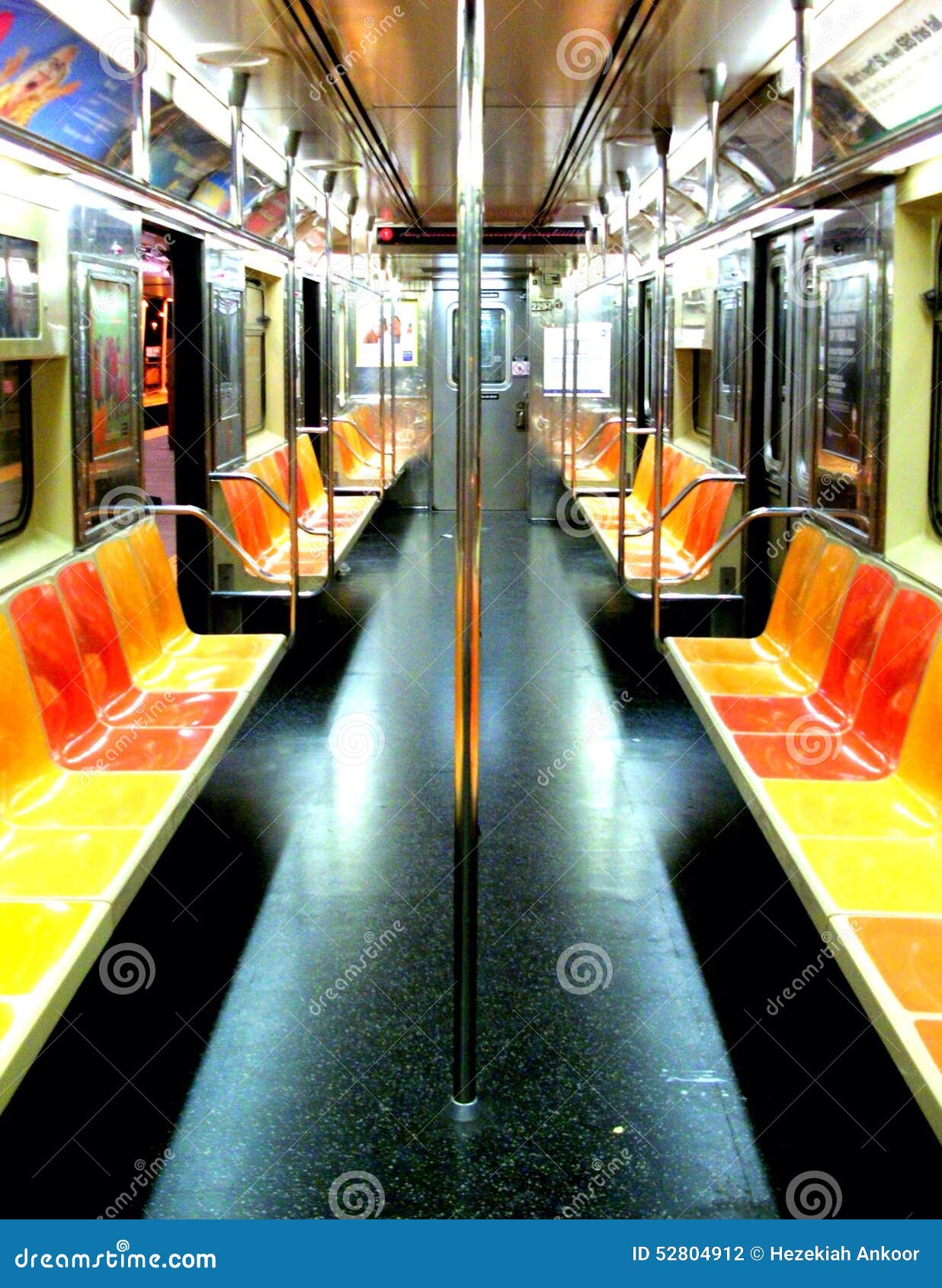 Empty Subway stock photo. Image of train, newyork, subway - 52804912