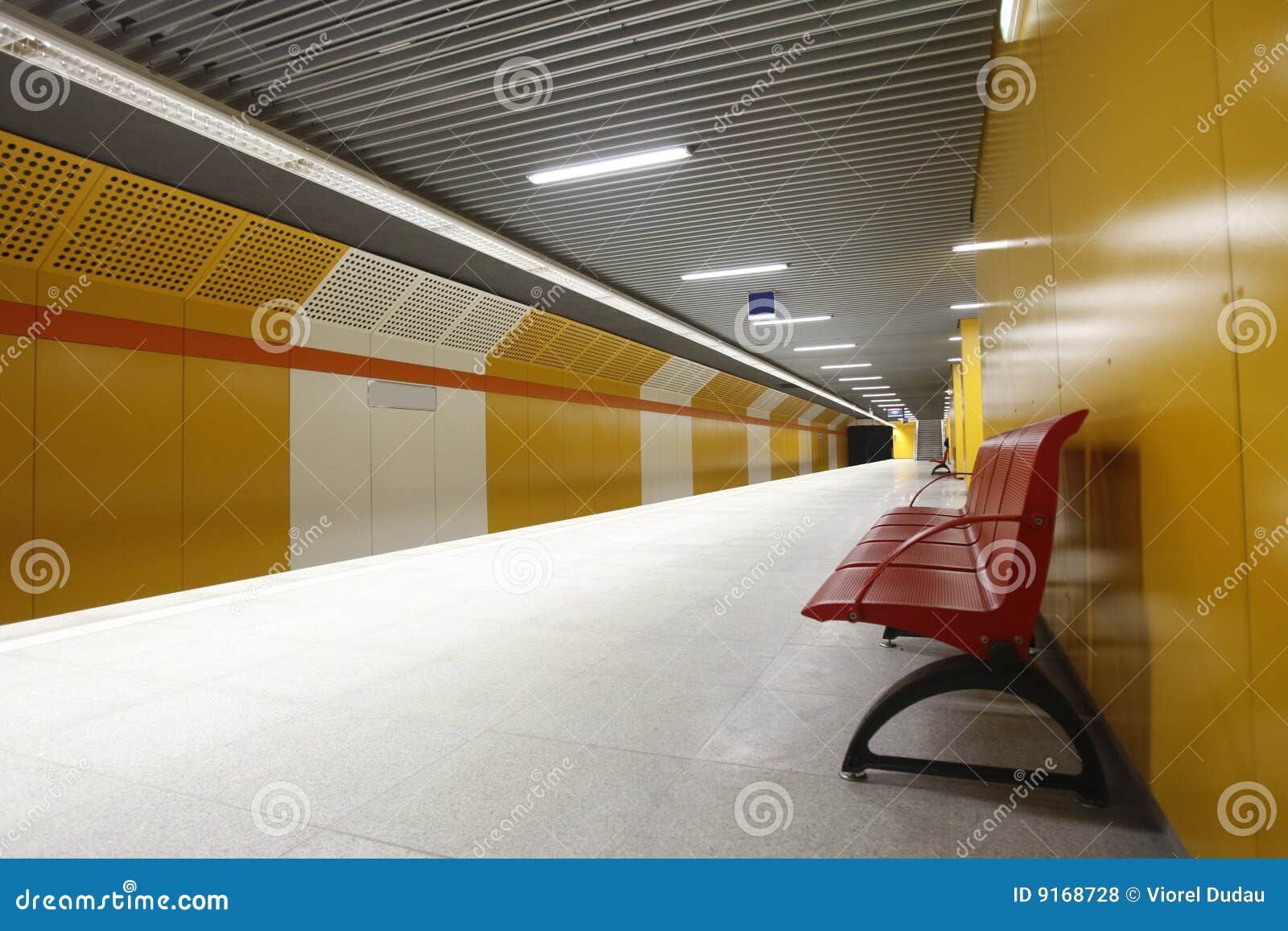 Empty subway station stock photo. Image of steel, empty - 9168728