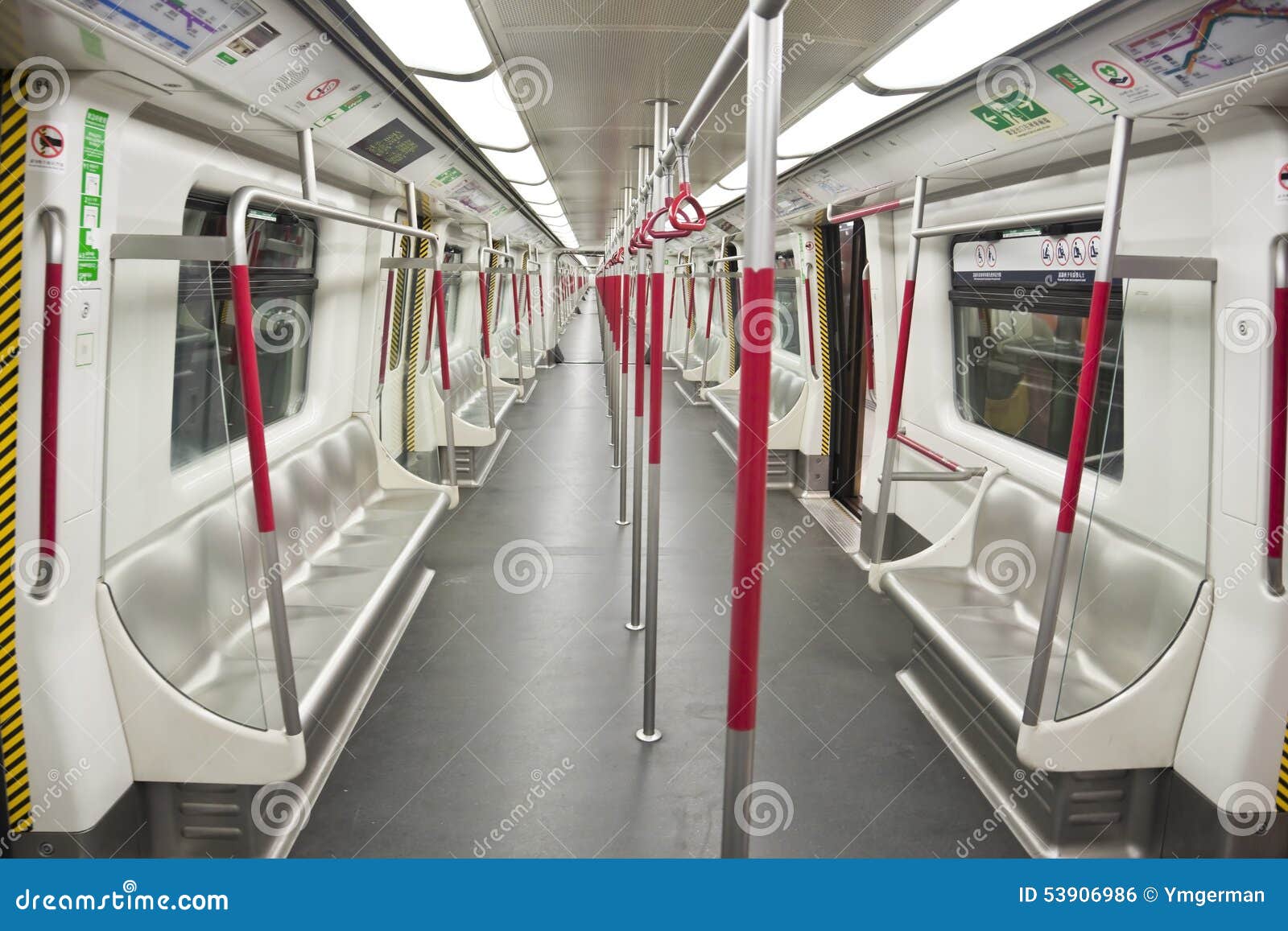 Empty subway train stock photo. Image of cabin, railway - 53906986