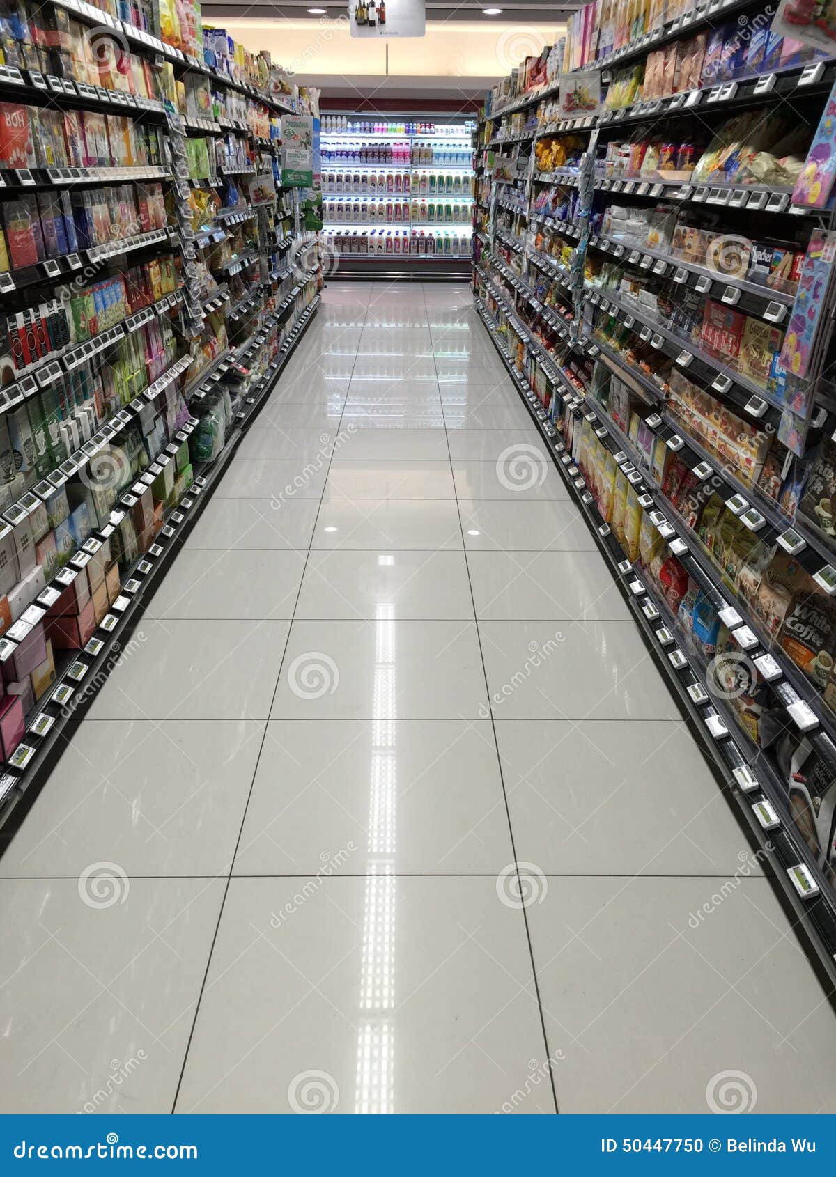 Empty supermarket aisle editorial image. Image of products - 50447750