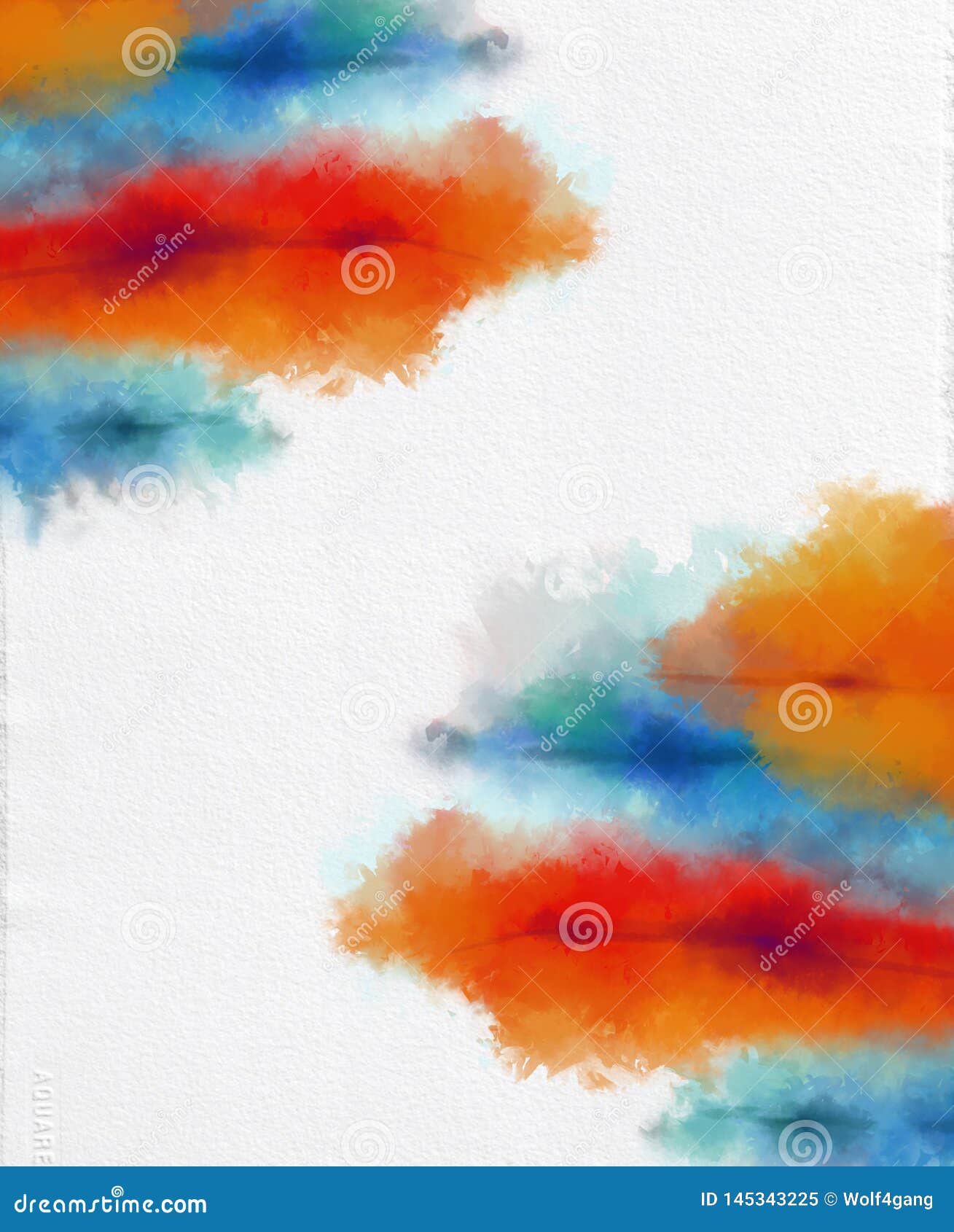 Abstract Multi-Color Splash Design on Textured Blank Surface. Stock ...