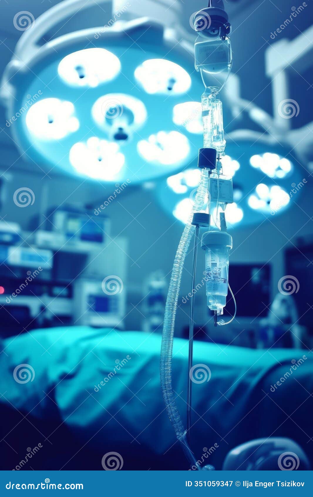 Empty Surgical Operating Room, Equipment, Surgical Lights, Operating ...