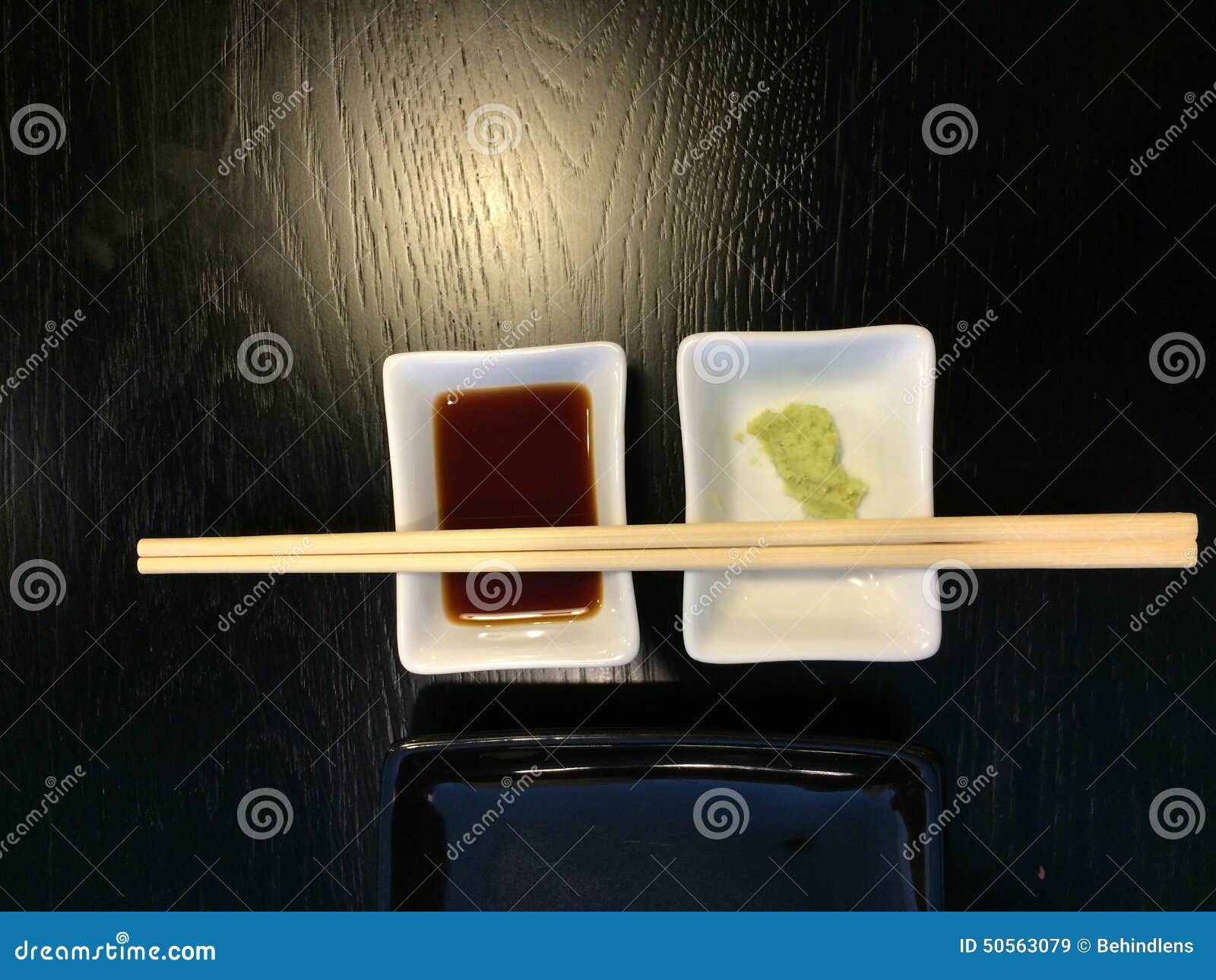 Empty Sushi Dish with Seasoning Stock Image - Image of asian, decor ...