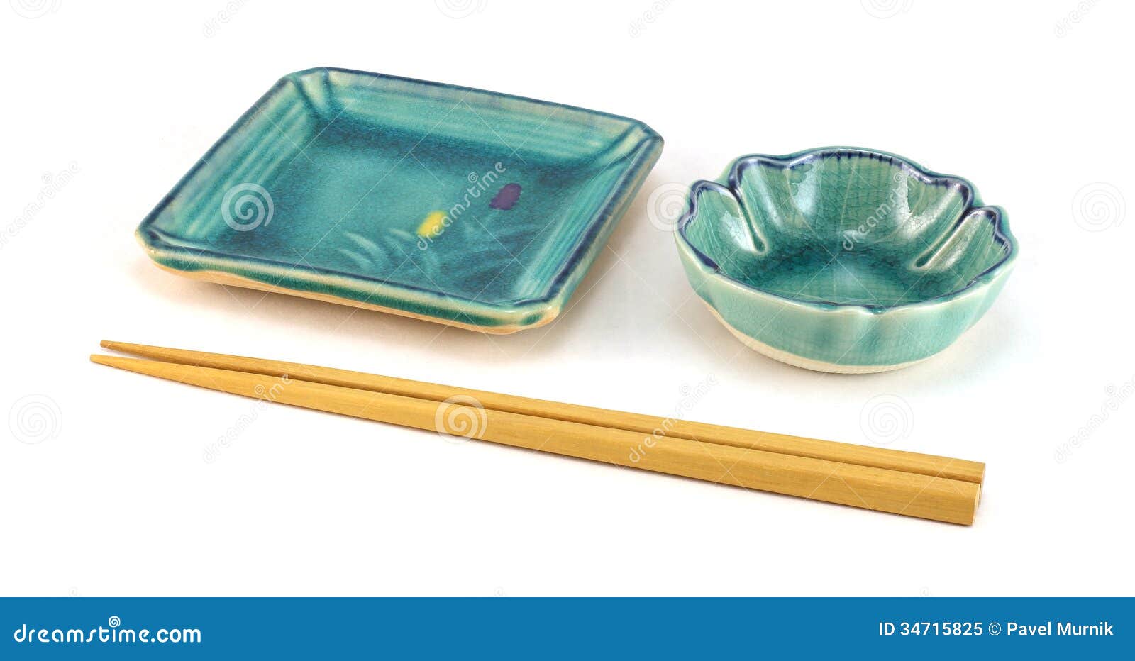 Empty sushi plates. stock image. Image of dinner, plate - 34715825