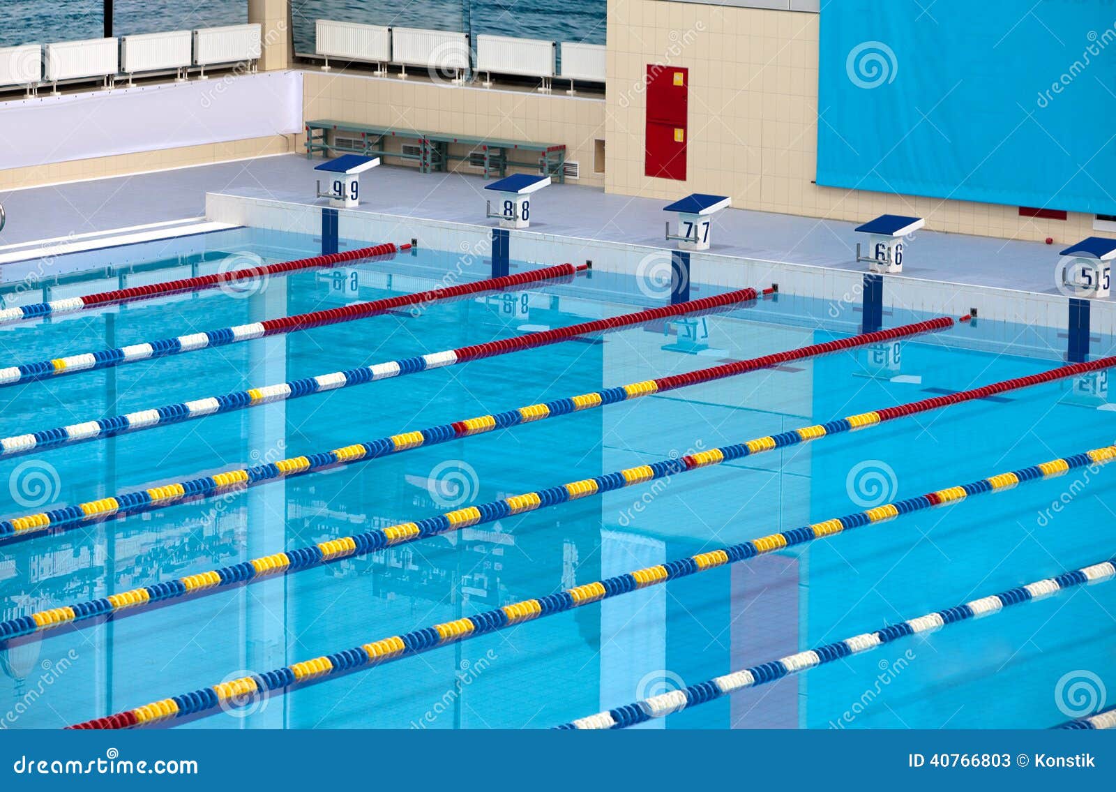 Empty swimming pool stock image. Image of interior, recreation - 40766803