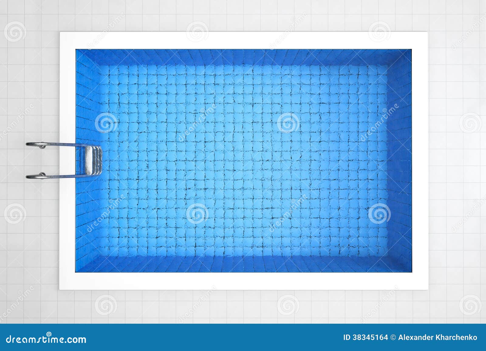 Empty Swimming Pool Top View Stock Illustration - Illustration of ...