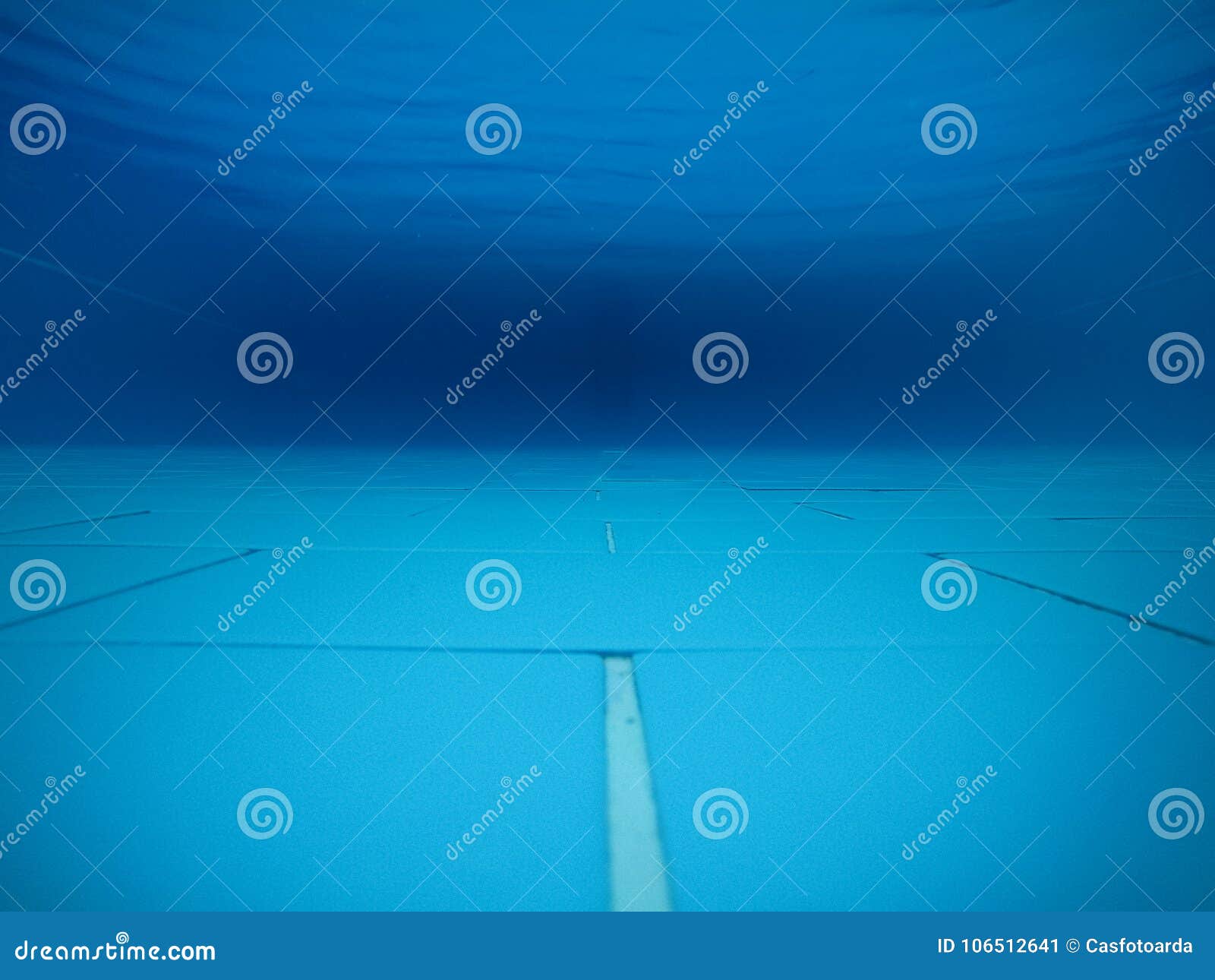 Empty Swimming Pool View from Underwater. Stock Image - Image of ...