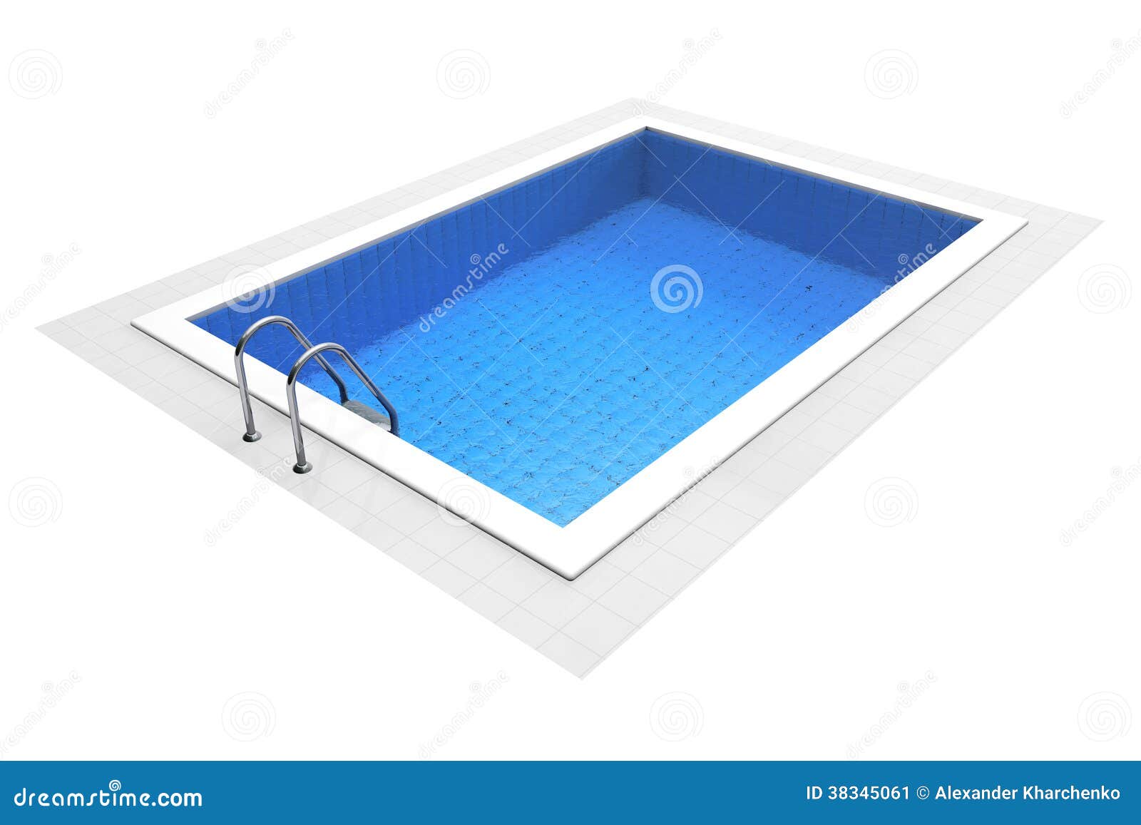 Empty Swimming Pool stock illustration. Illustration of exotic - 38345061