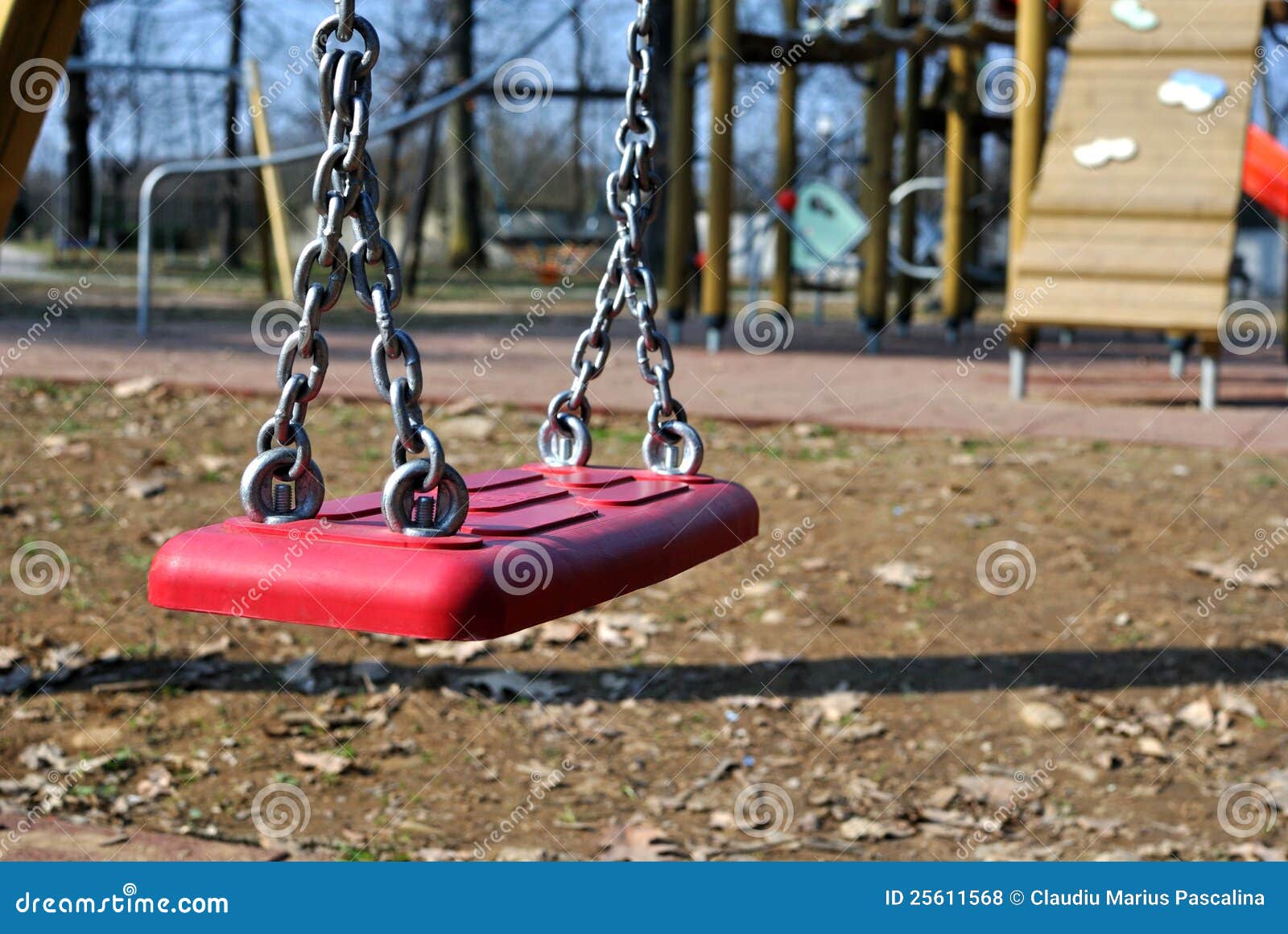 Empty Swing stock photo. Image of kids, empty, child - 25611568