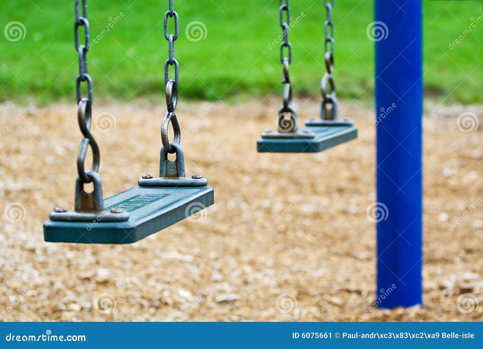 Empty swing stock image. Image of outside, swing, smiling - 6075661