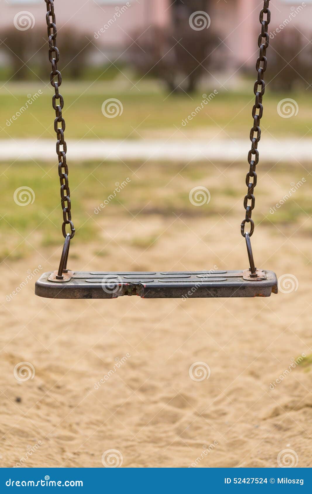 Empty swing stock photo. Image of natural, deserted, nostalgia - 52427524