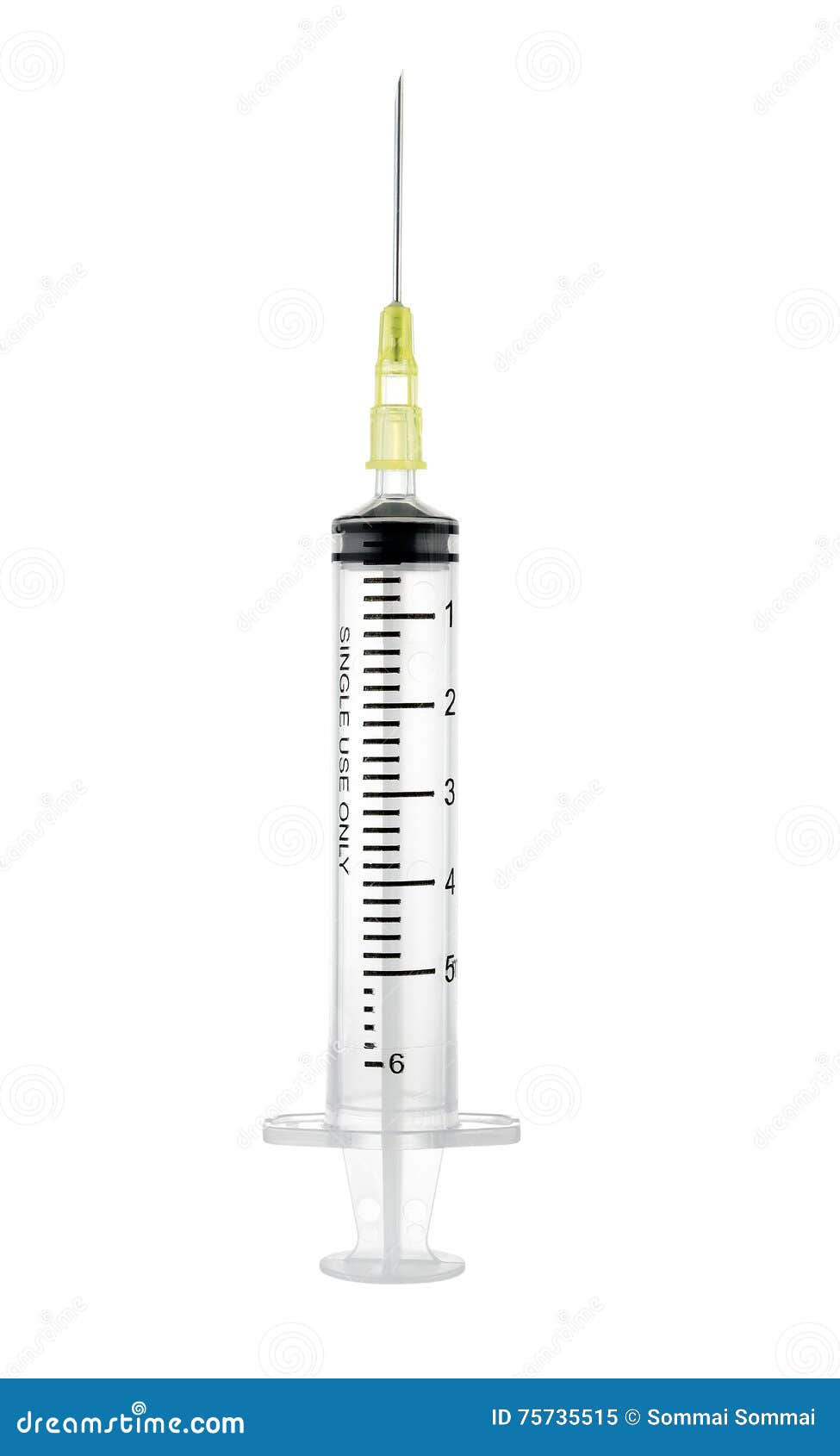 Empty Syringe for Injection Isolated Stock Image - Image of vaccine ...