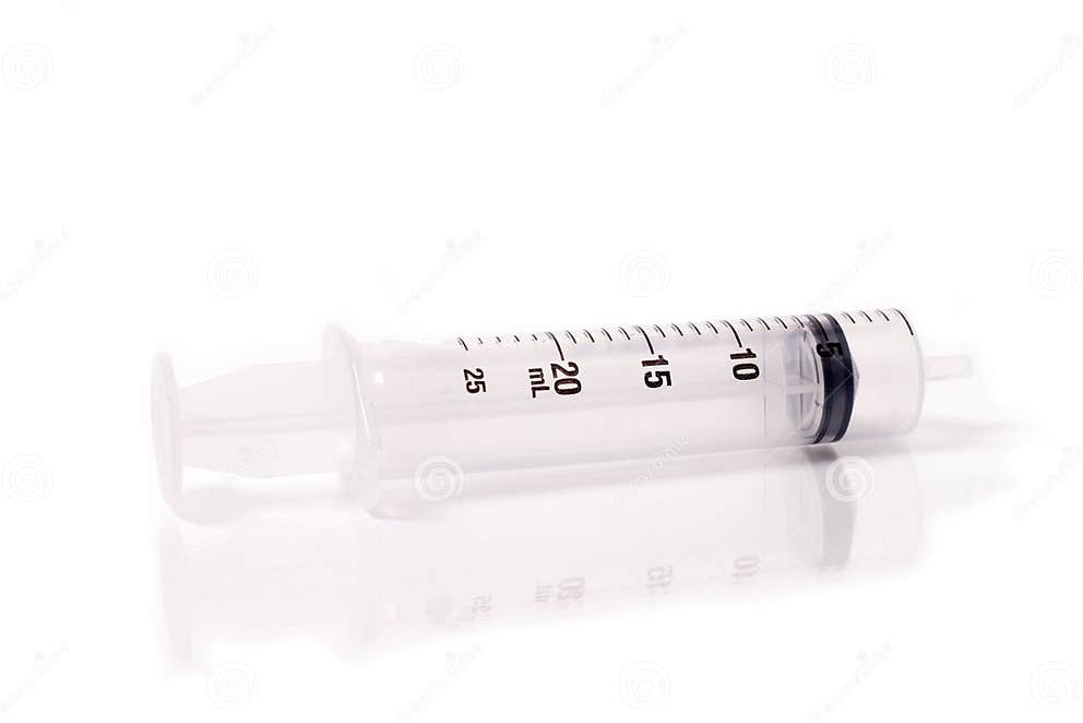 Empty syringe isolated stock image. Image of liquid, syringe - 66893371
