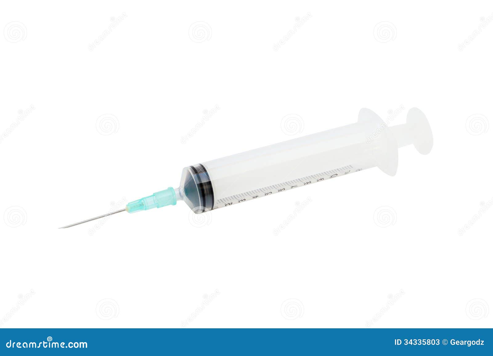 Empty Syringe Isolated on White Background Stock Image - Image of ...