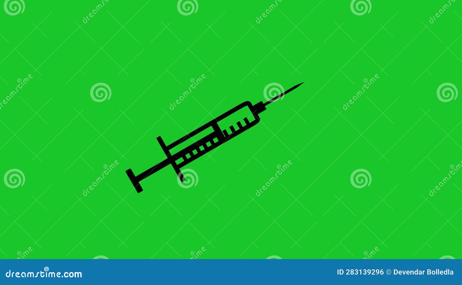 Empty Syringe Motion Graphics with Green Screen Background Stock ...