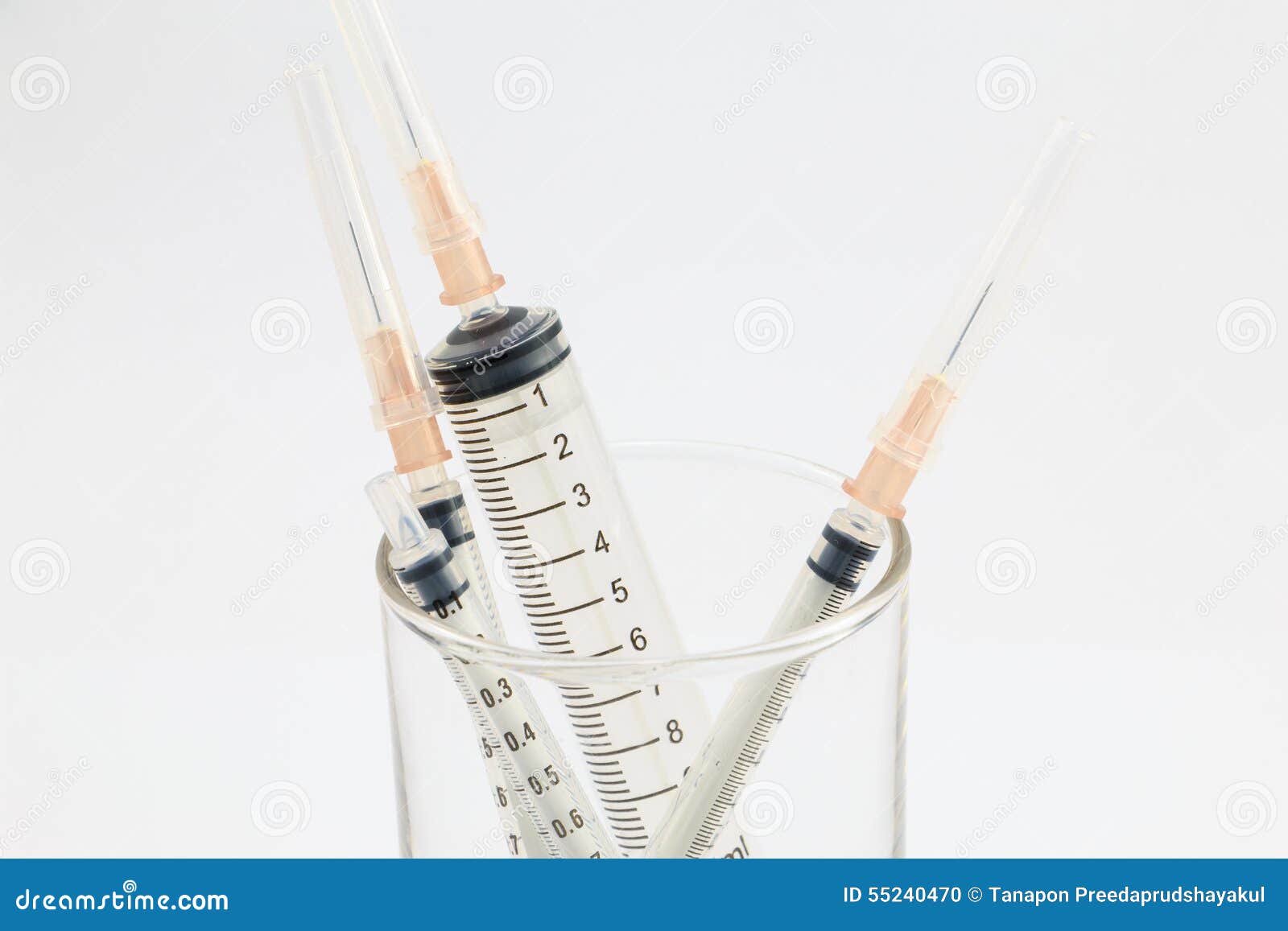 Empty Syringe stock photo. Image of needle, medical, hospital - 55240470