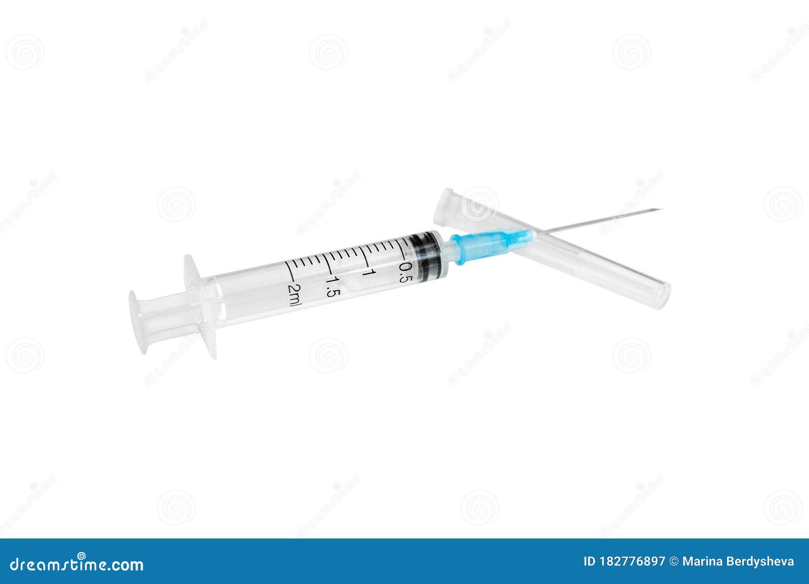 Empty Syringe Stands Upright Stock Image - Image of hospital, clinic ...