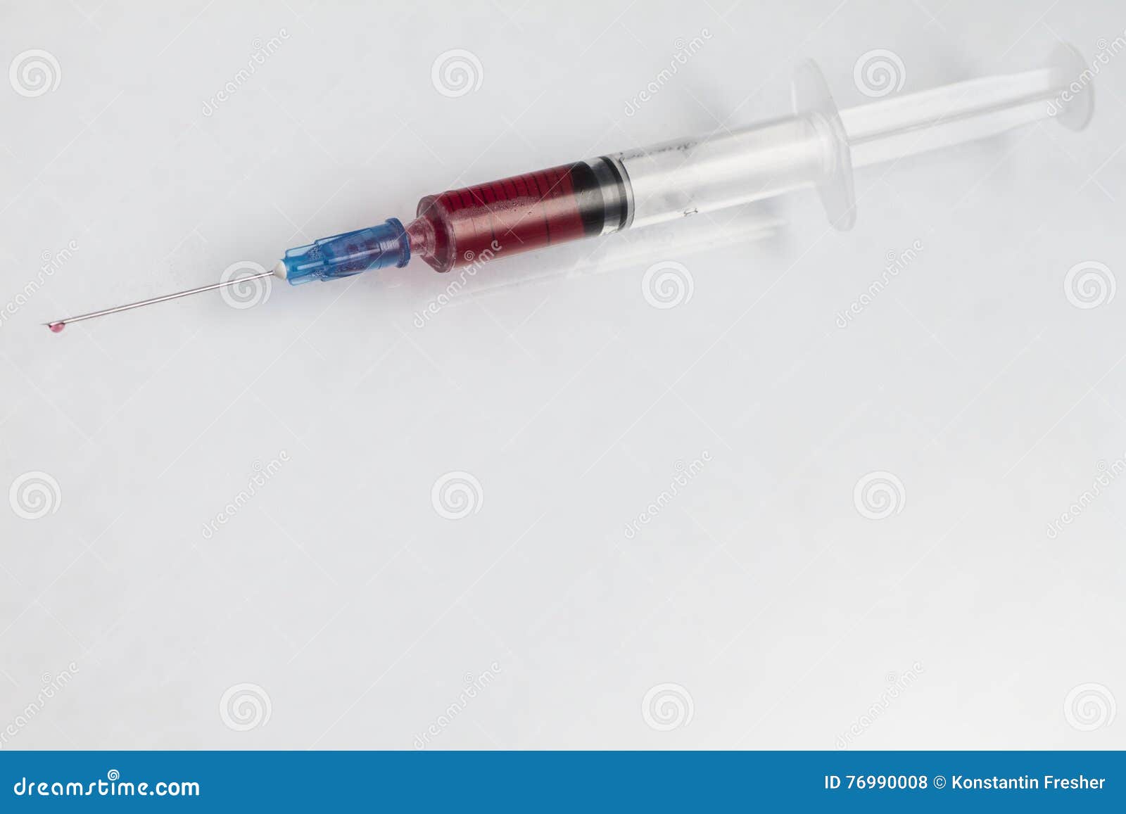 Empty Syringe on White Background Stock Photo - Image of single ...