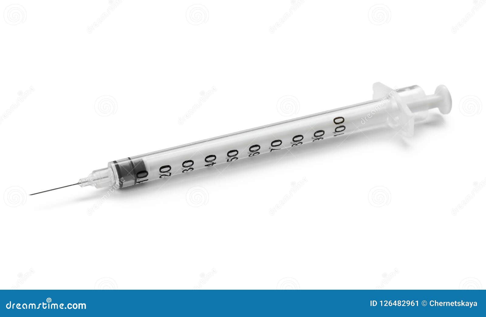 Empty Syringe on White Background Stock Image - Image of healthy ...
