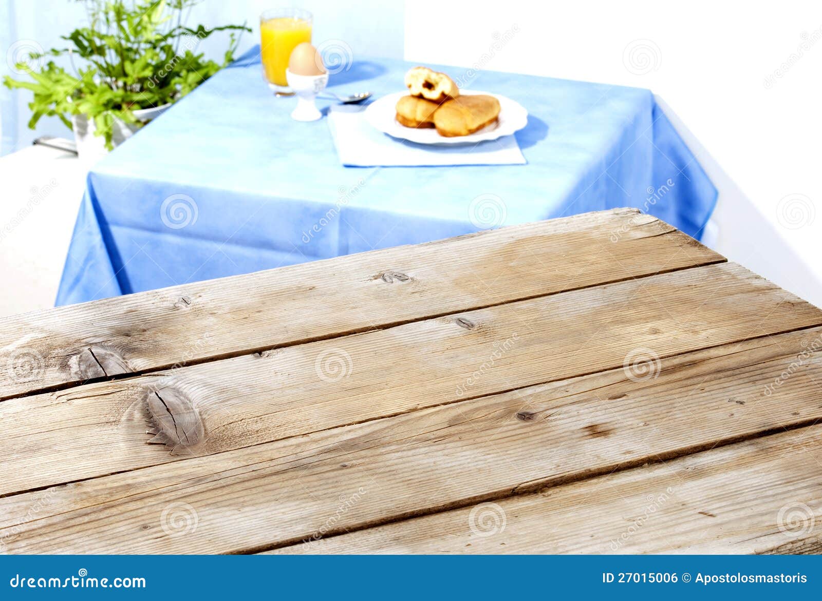 Empty table stock photo. Image of wooden, brioche, country - 27015006