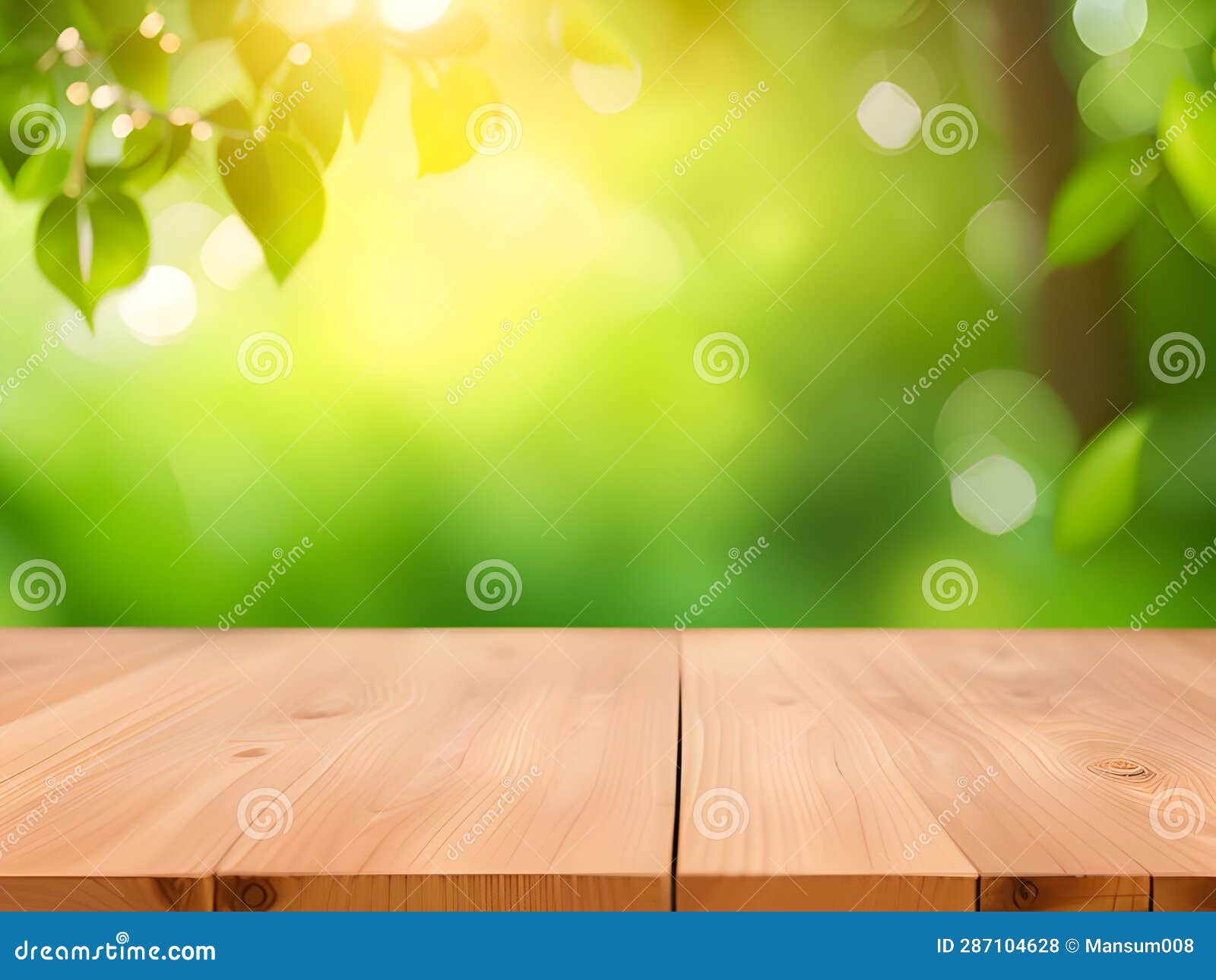 Empty Table Background for Display or Montage, Ai Generated Stock ...