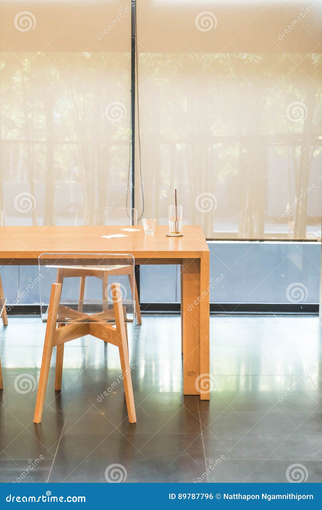 Empty table and chair stock photo. Image of family, furniture - 89787796